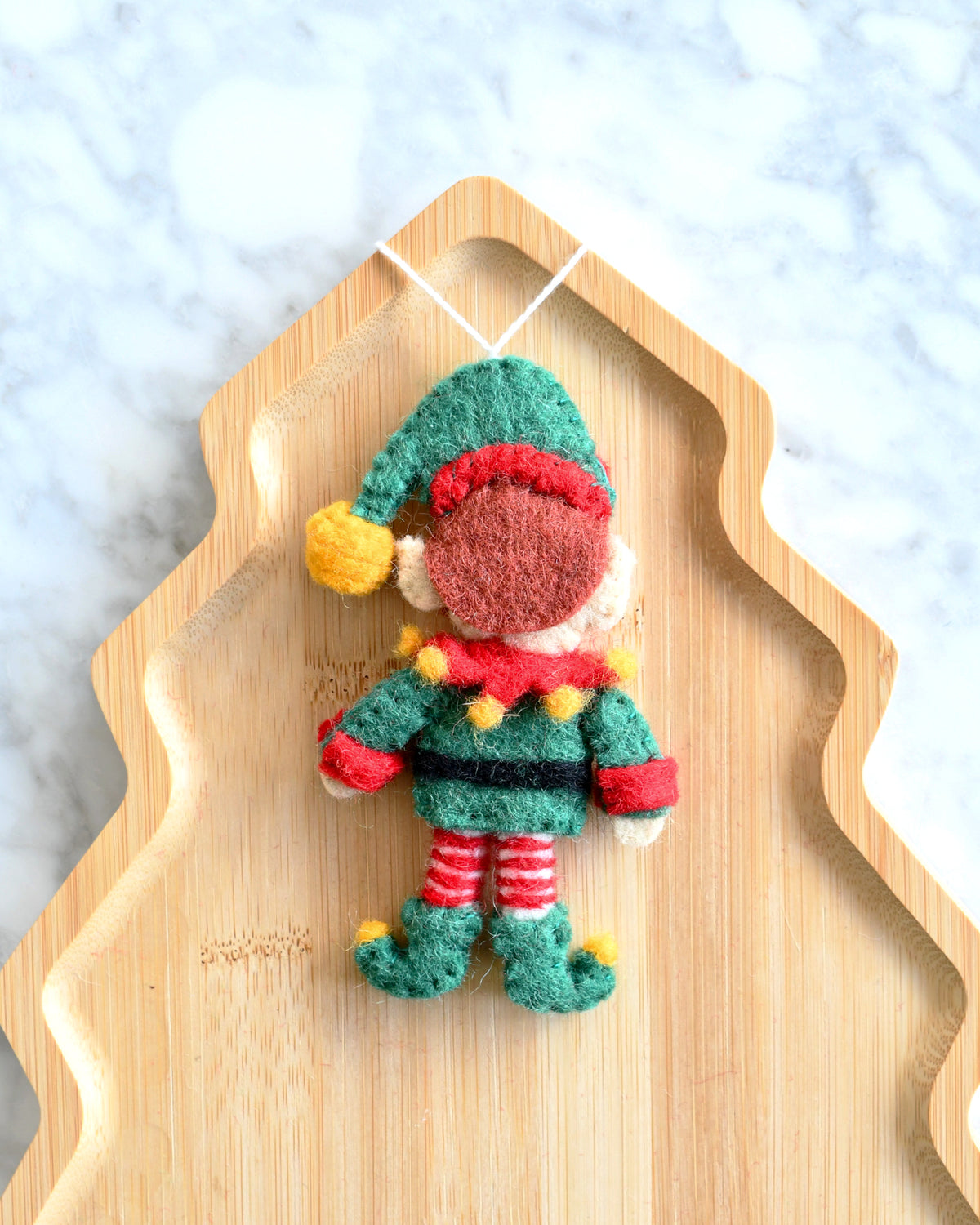 Felt Christmas Elf Ornament – Tara Treasures