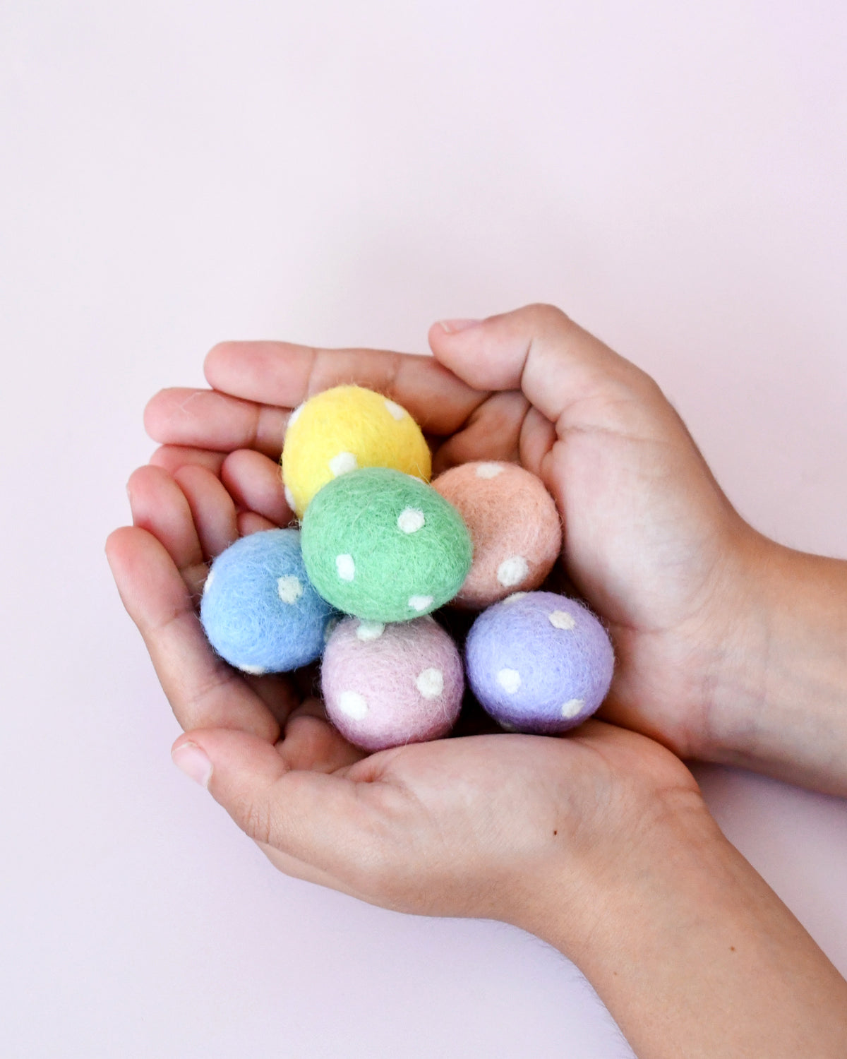 Felt Polka Dots Eggs (Set of 6) – Tara Treasures