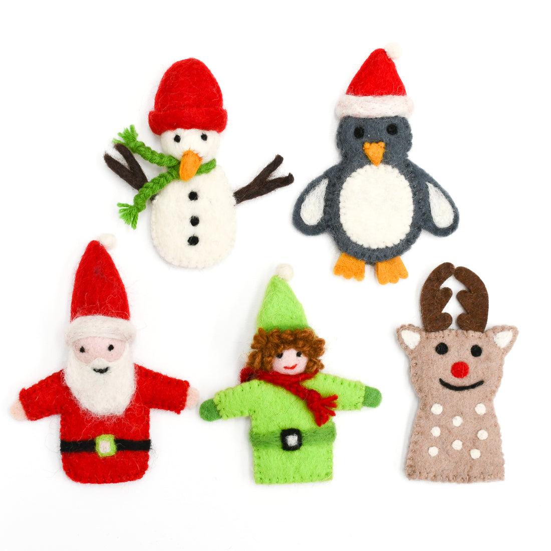Christmas Santa, Finger Puppet Set – Tara Treasures