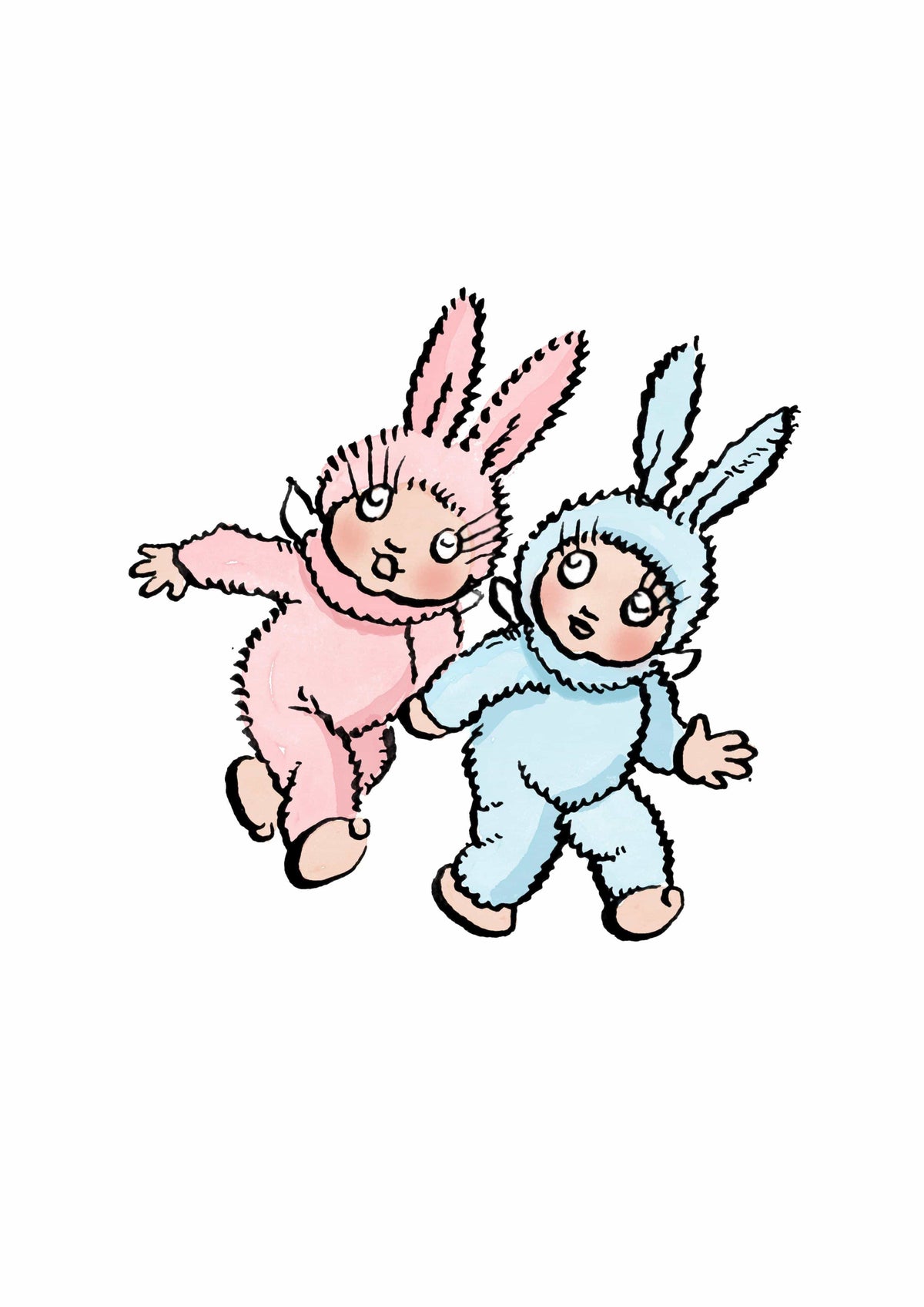May Gibbs x Tara Treasures - Bib and Bub in Bunny Suits | Tara Treasures