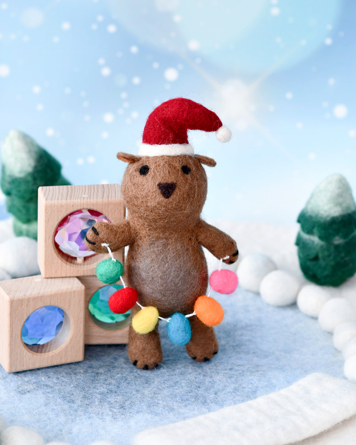 Felt Wombat with Festoon Light Bulbs Toy – Tara Treasures