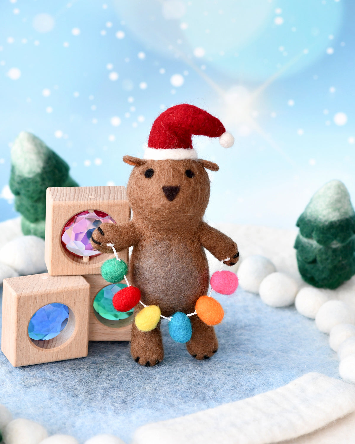 Felt Wombat with Festoon Light Bulbs Toy – Tara Treasures
