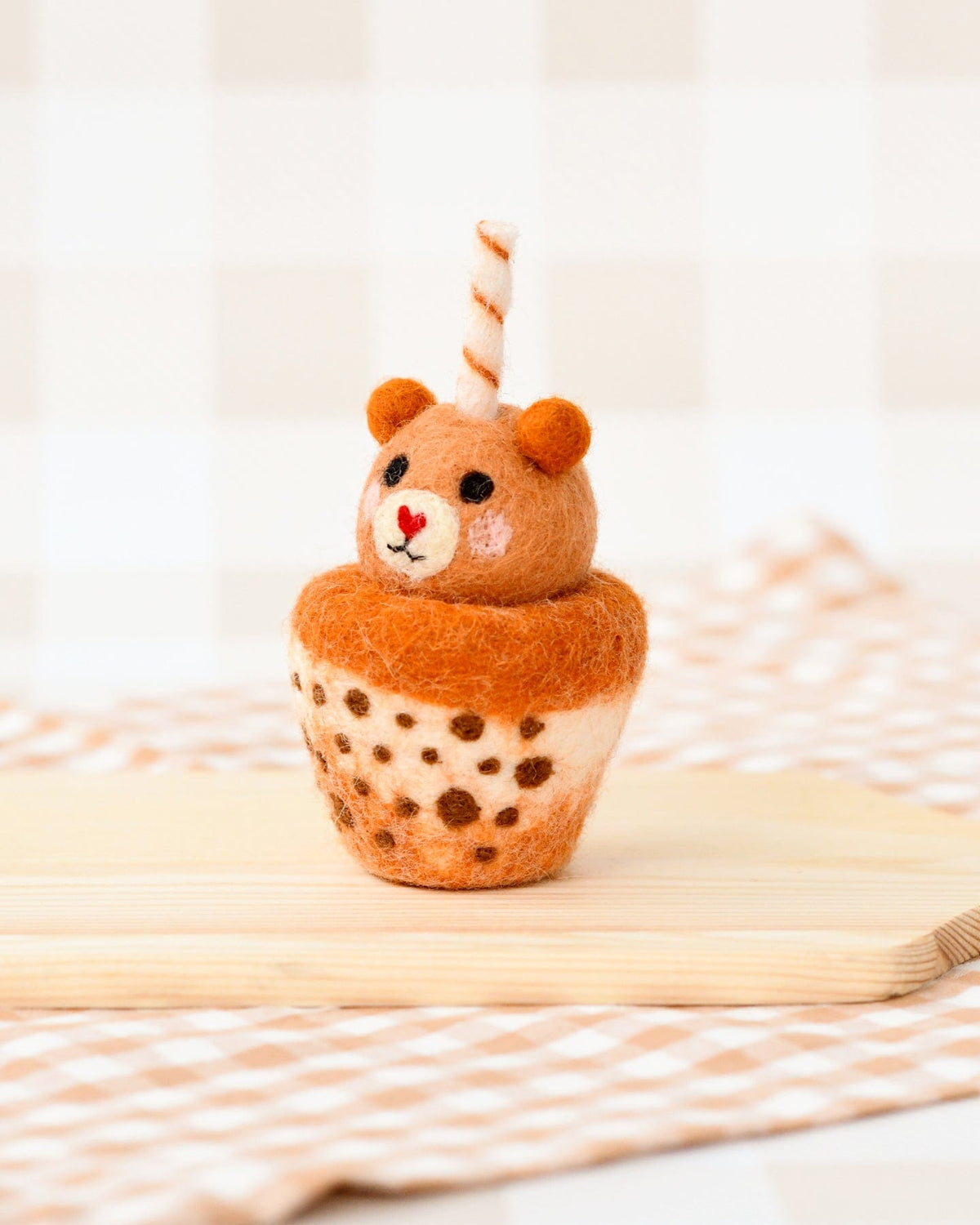 Felt Bear Boba Bubble Tea Drink – Tara Treasures