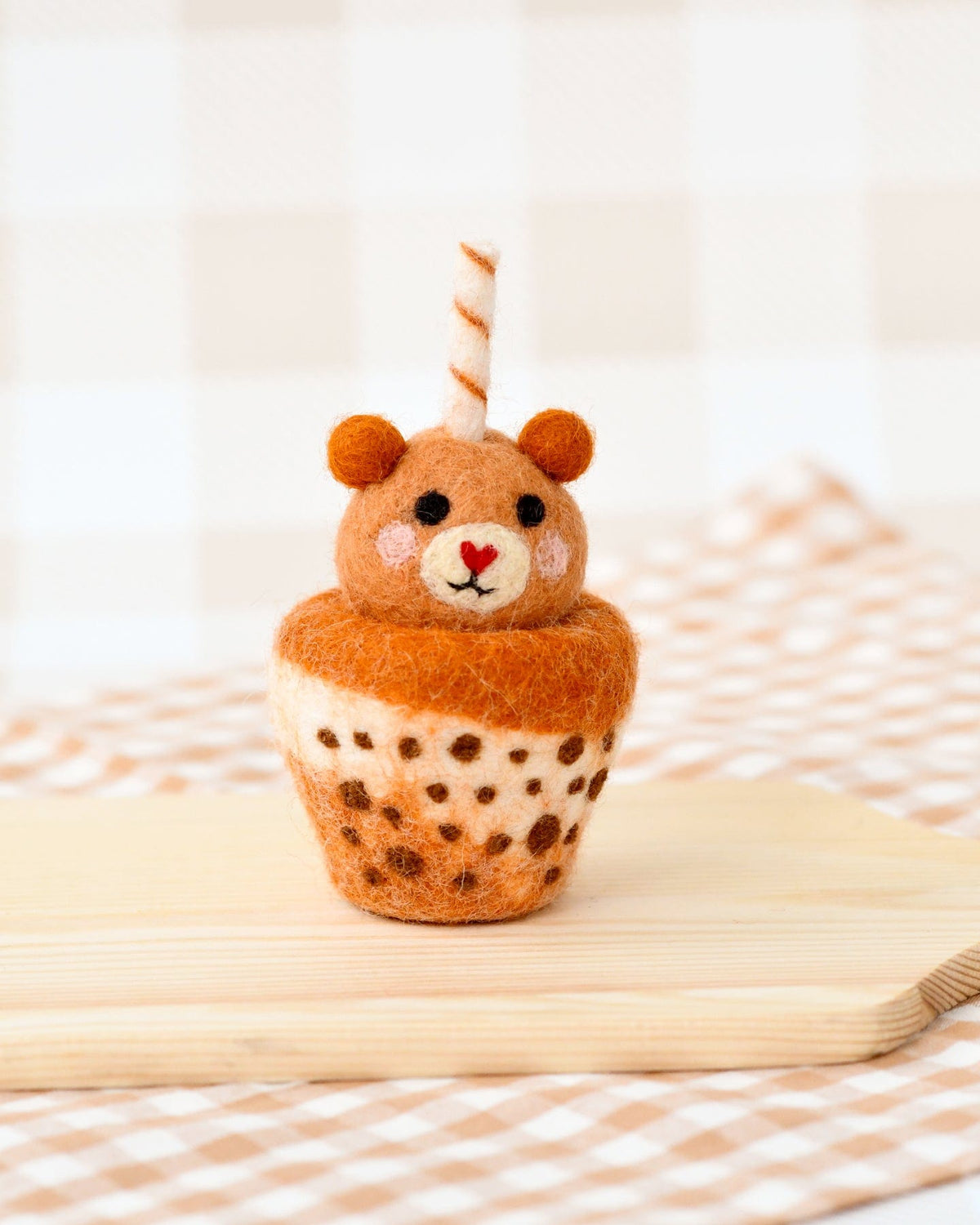 Felt Bear Boba Bubble Tea Drink – Tara Treasures