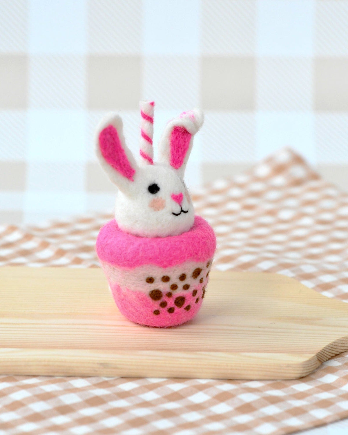 Felt Bunny Boba Bubble Tea Drink – Tara Treasures