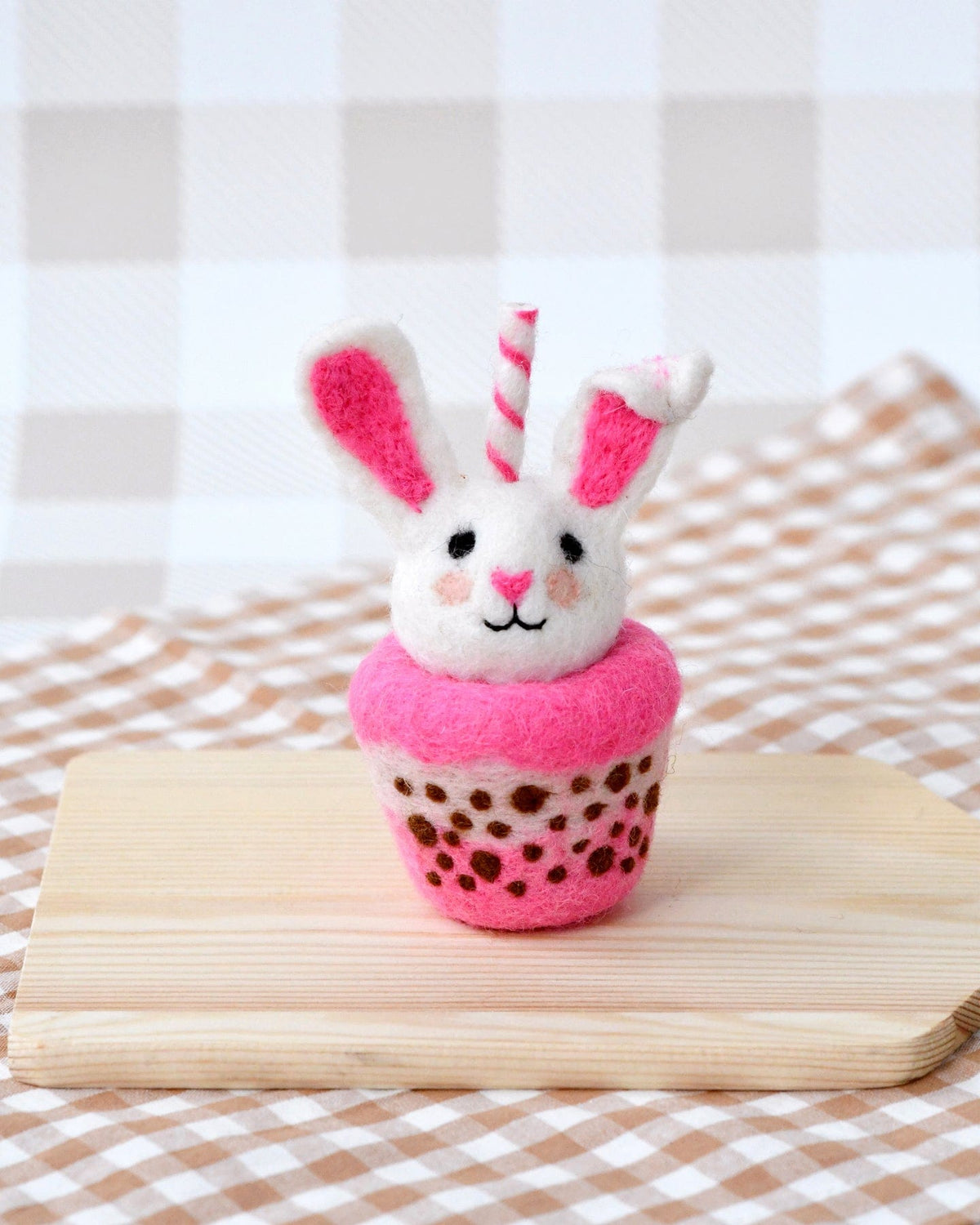 Felt Bunny Boba Bubble Tea Drink – Tara Treasures
