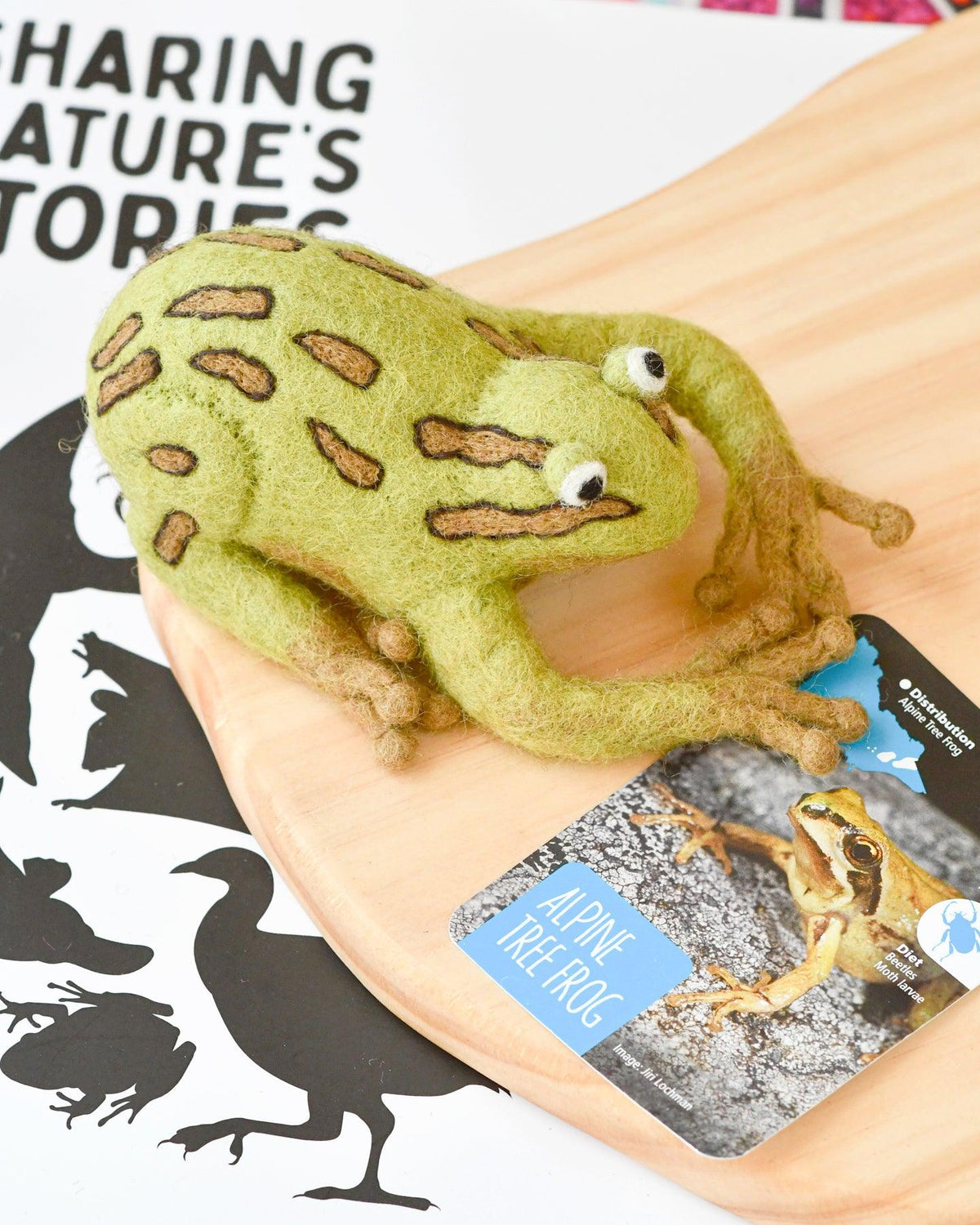 Felt Australian Toy - Alpine Tree Frog - Parks Victoria Nature Mascots ...