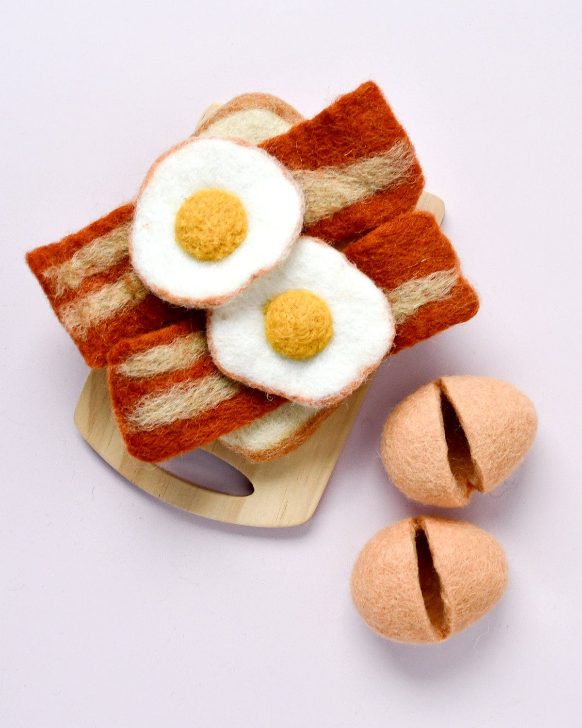 Felt Bacon and Eggs Breakfast Set | Tara Treasures US