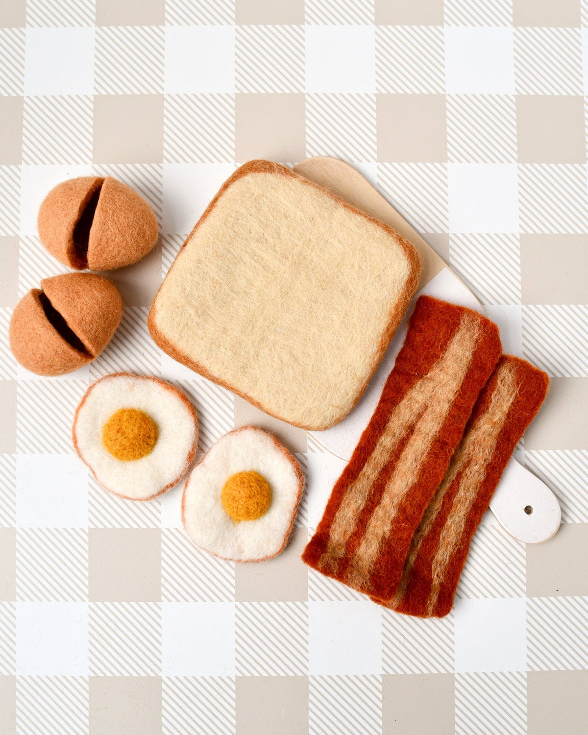 Felt Bacon and Eggs Breakfast Set | Tara Treasures US