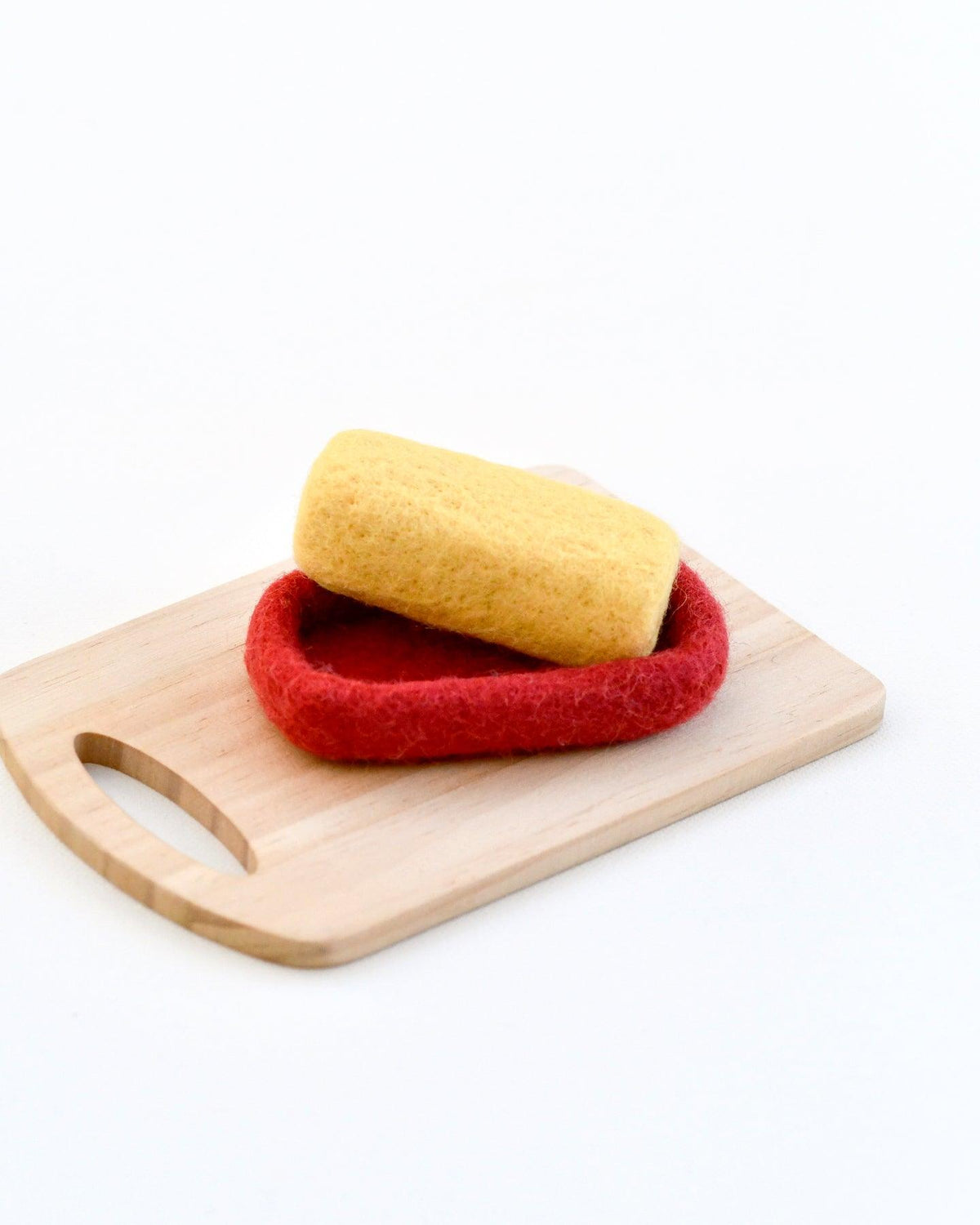Felt Butter on Dish (2 Pieces) – Tara Treasures