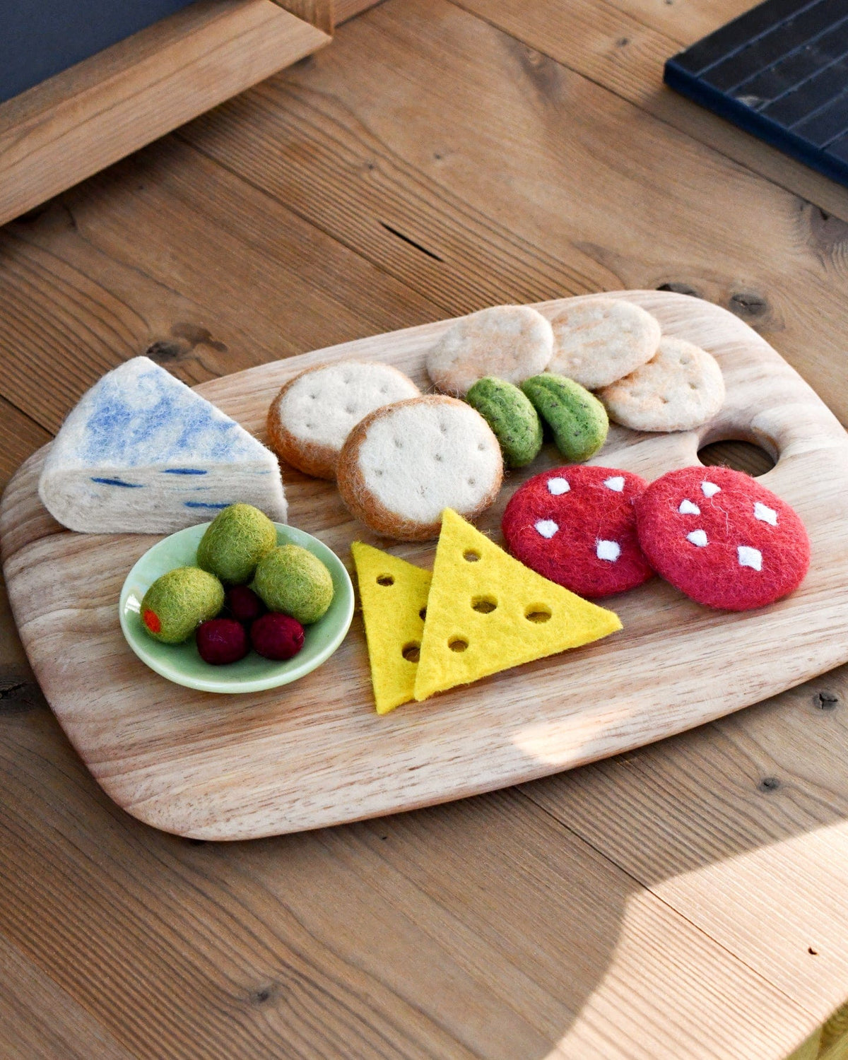 Felt Charcuterie Cheese Platter Play Food Set | Tara Treasures