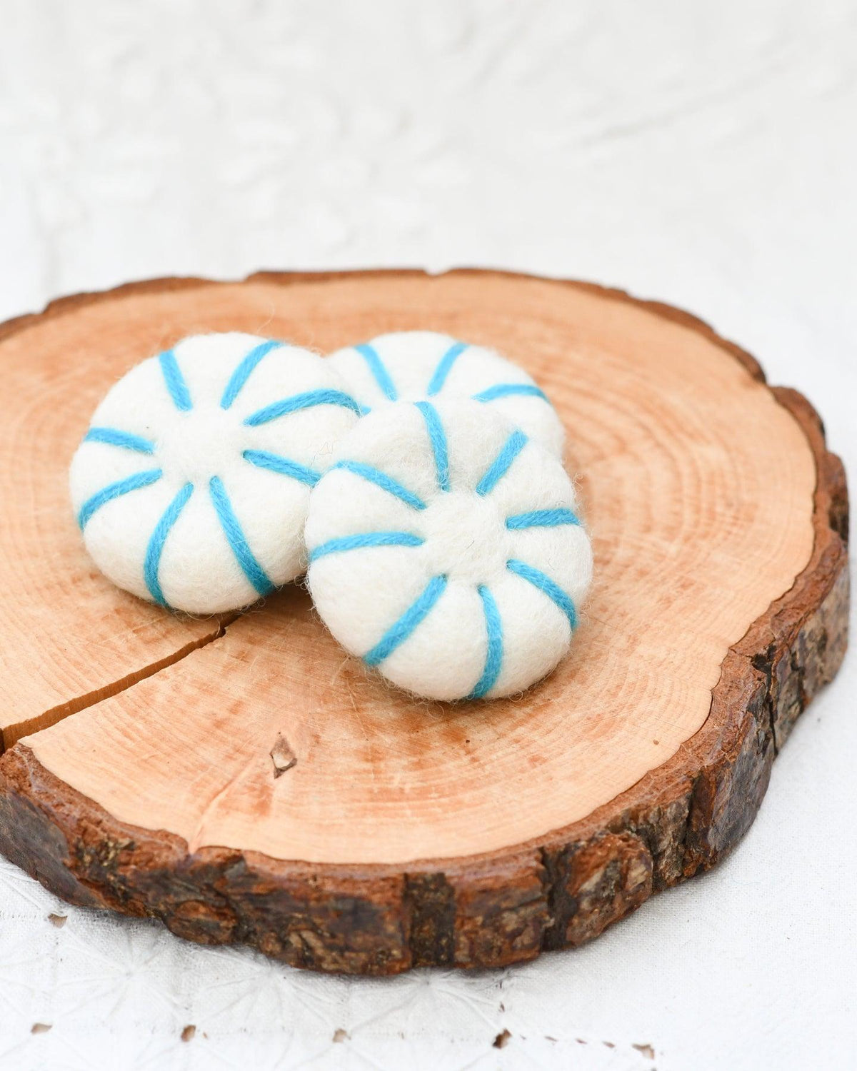 Felt Peppermint Candy Lollies (Mint Blue and White) - Set of 3 | Tara ...