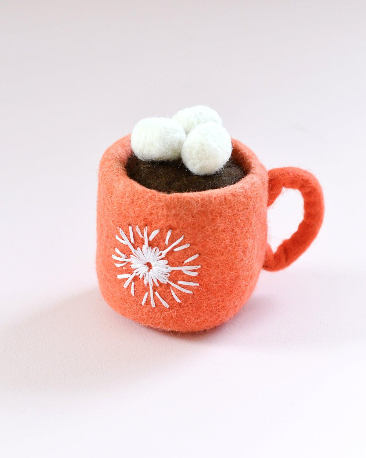 Felt Hot Chocolate Cacao with Marshmallows (Red Cup) – Tara Treasures