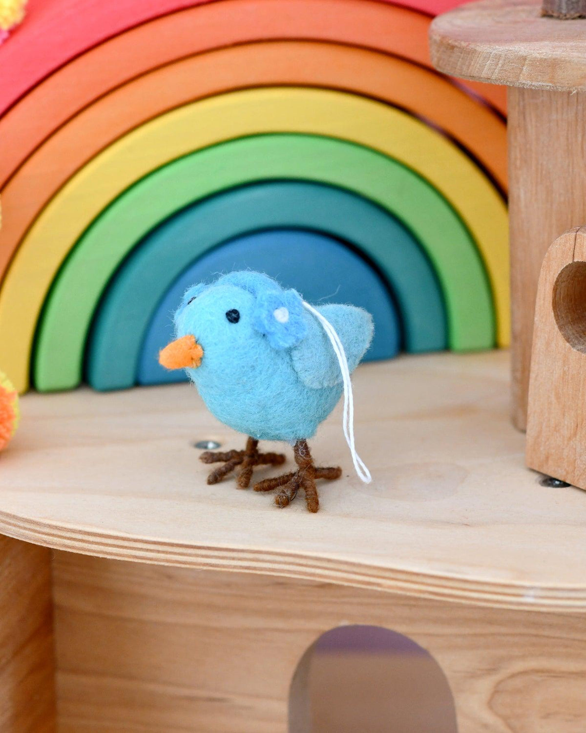 Felt Blue Bird Hanging Ornament – Tara Treasures