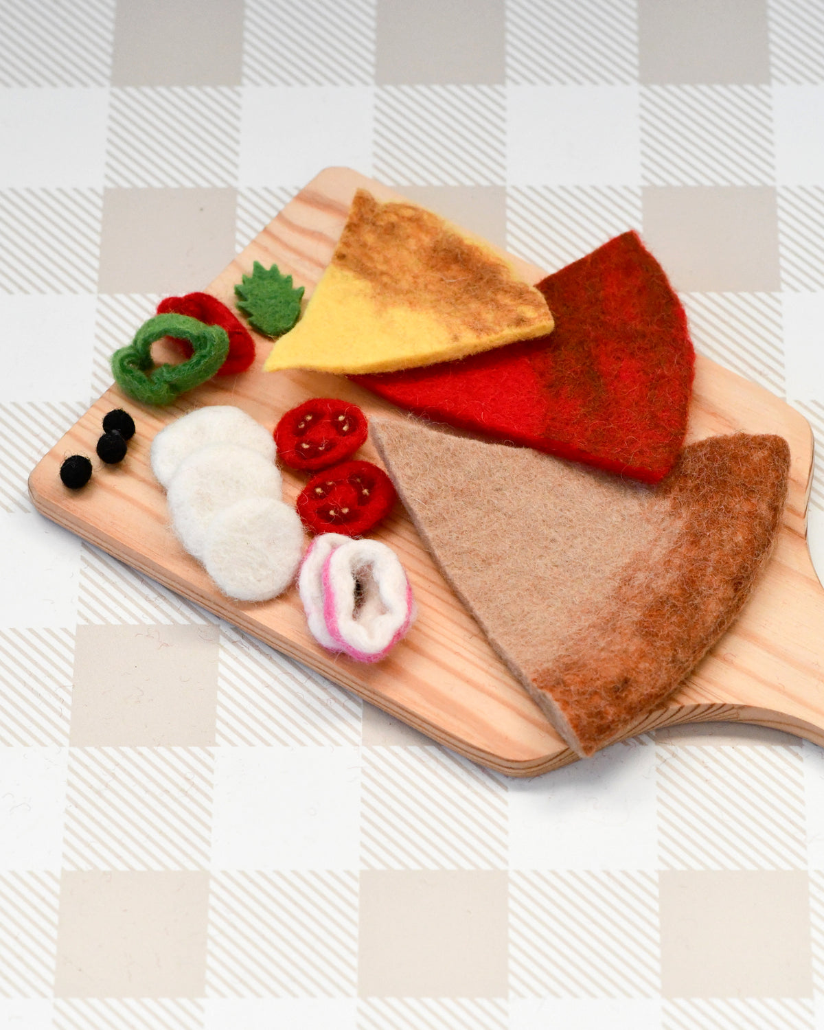 Felt Mediterranean Pizza Slice – Tara Treasures