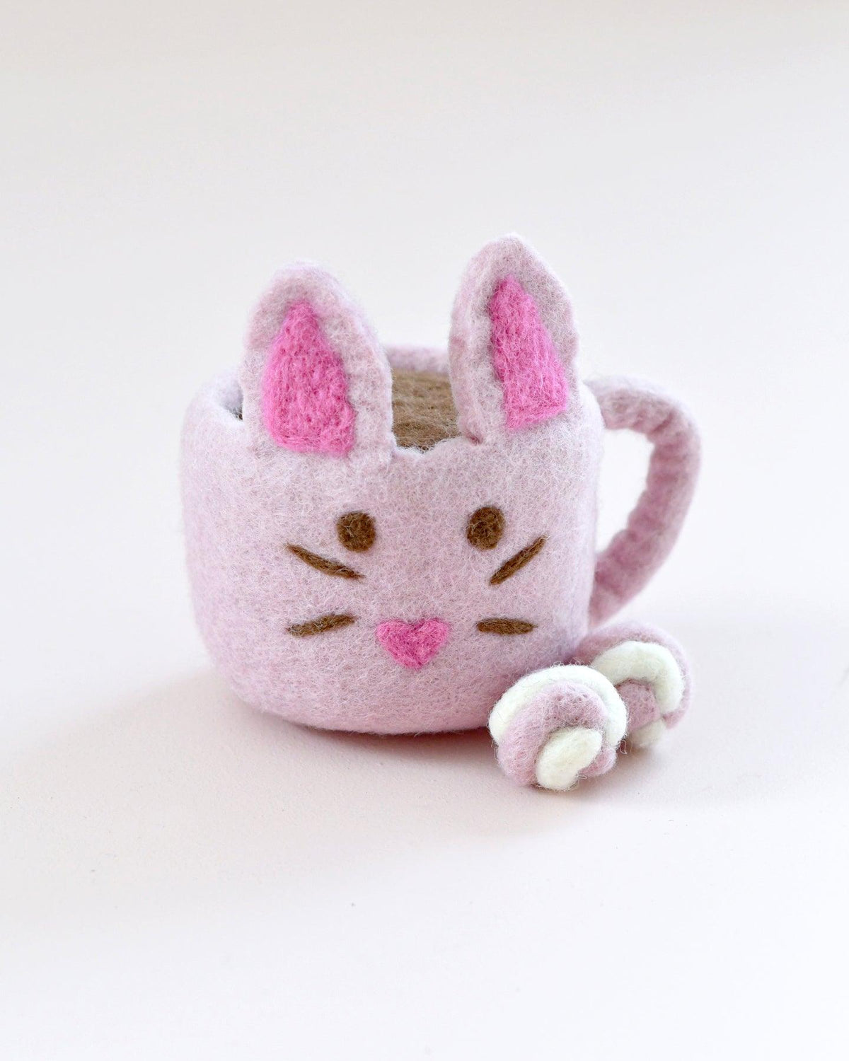 Felt Bunny Hot Chocolate Mug with Marshmallows (Pink Cup) – Tara Treasures