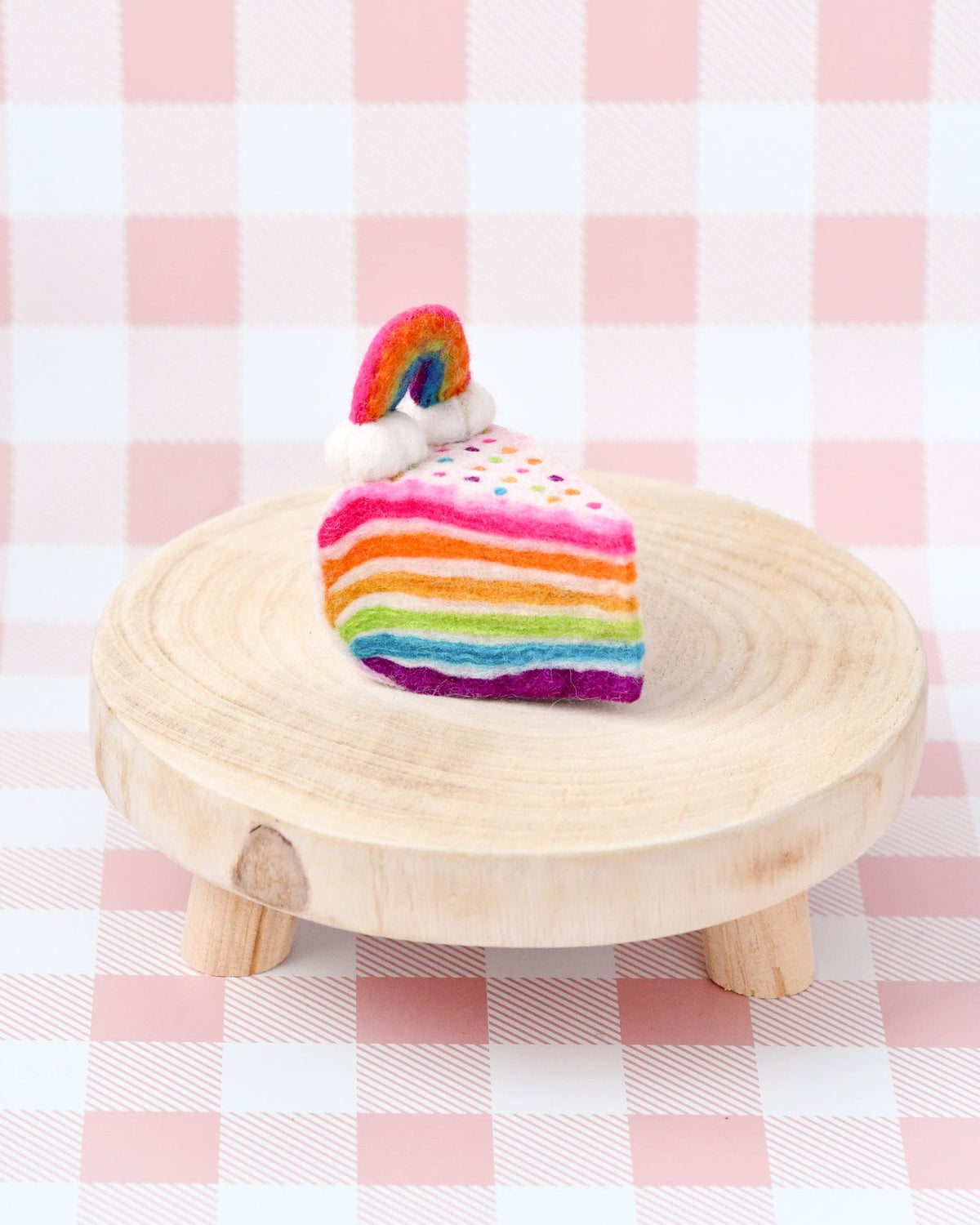 Felt Rainbow Cake Slice – Tara Treasures