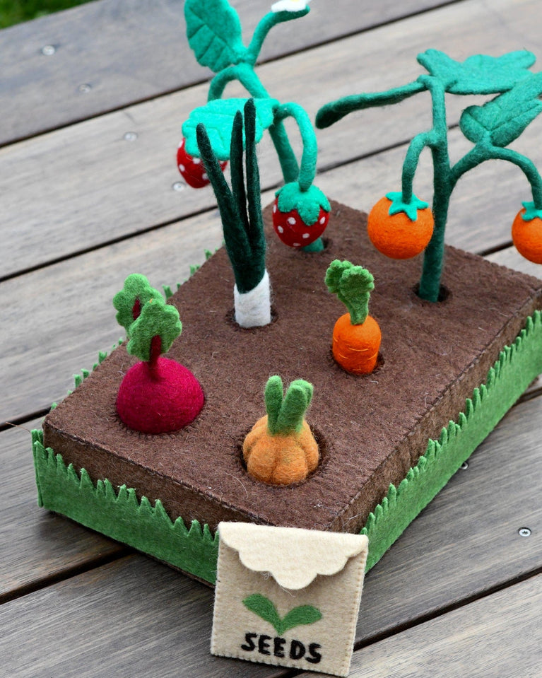 Grow Your Own Garden - Felt Planter Box with Sprouts and Vegetables ...