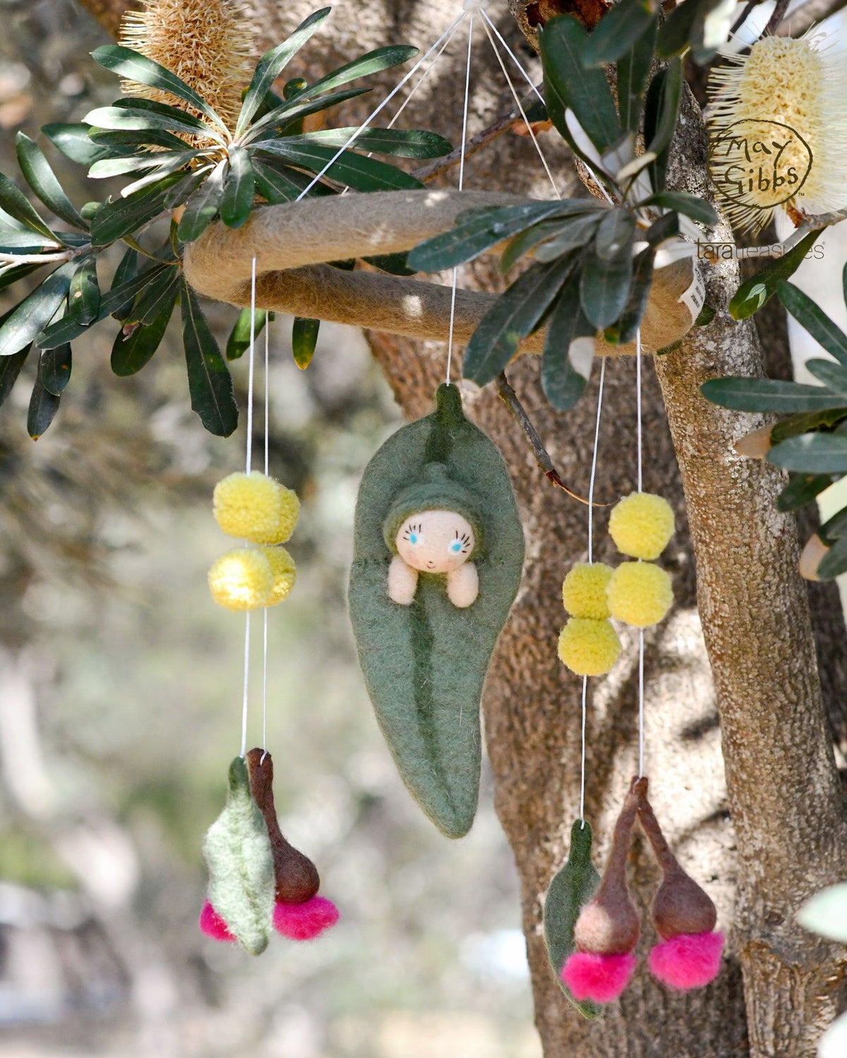 May Gibbs x Tara Treasures - Gumnut Baby Cot Mobile | Tara Treasures ...