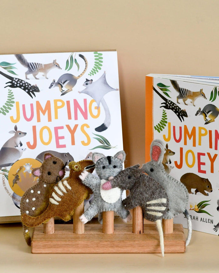 Jumping Joeys Finger Puppets and Book Set by Sarah Allen | Tara ...