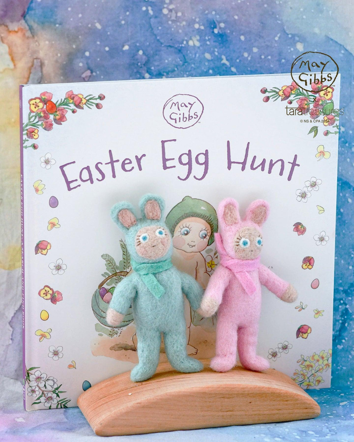 May Gibbs x Tara Treasures - Bib and Bub in Bunny Suits