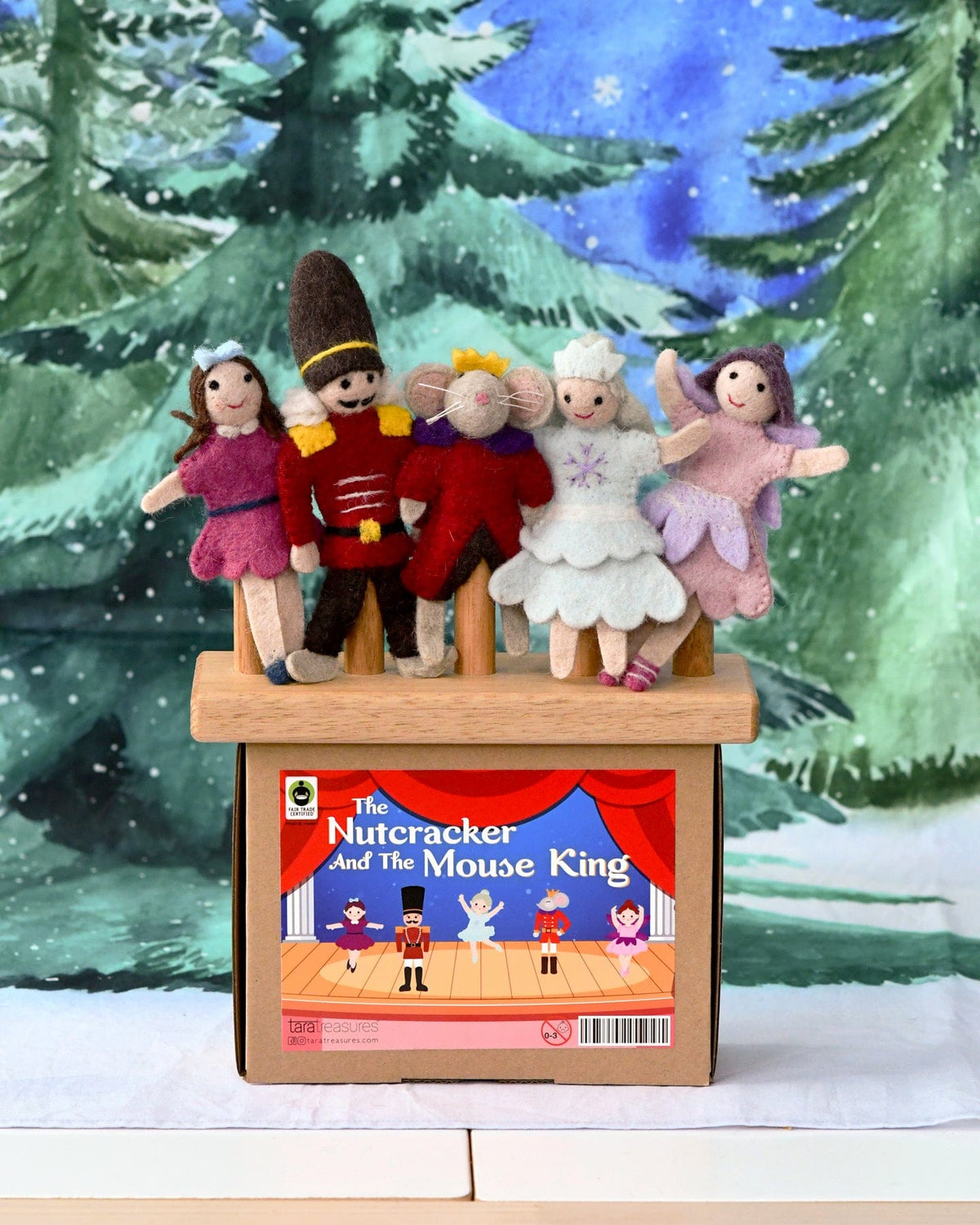 Nutcracker and the Mouse King Finger Puppet Set | Tara Treasures