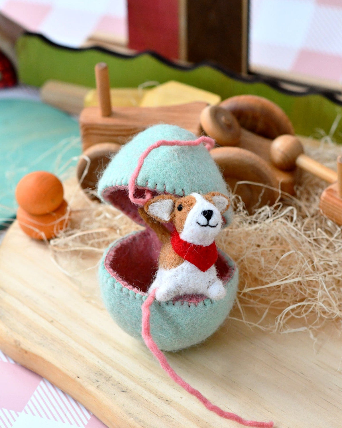 Felt Surprise Egg with Corgi Puppy Inside – Tara Treasures