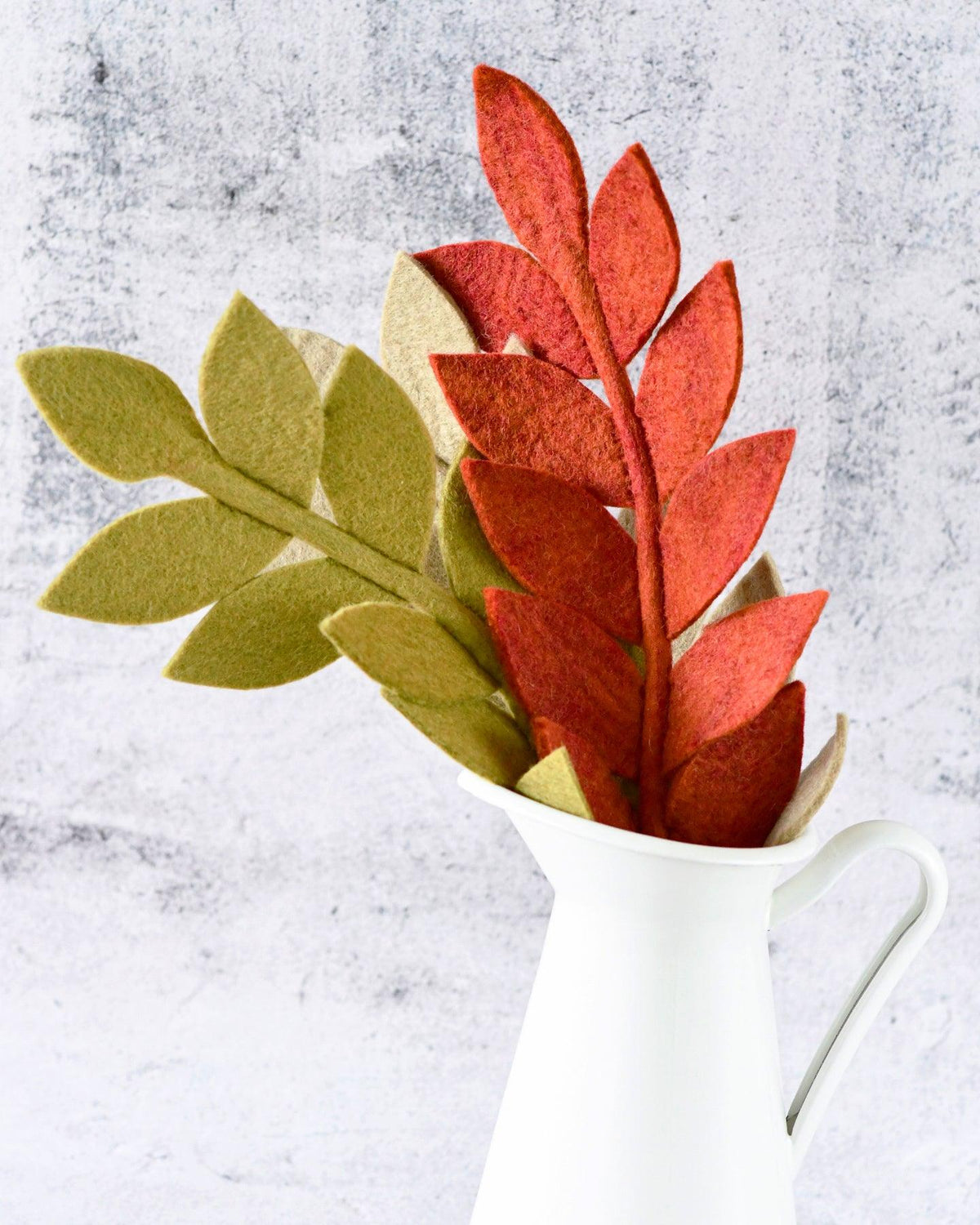 Felt Ash Leaf - Reddish Brown – Tara Treasures