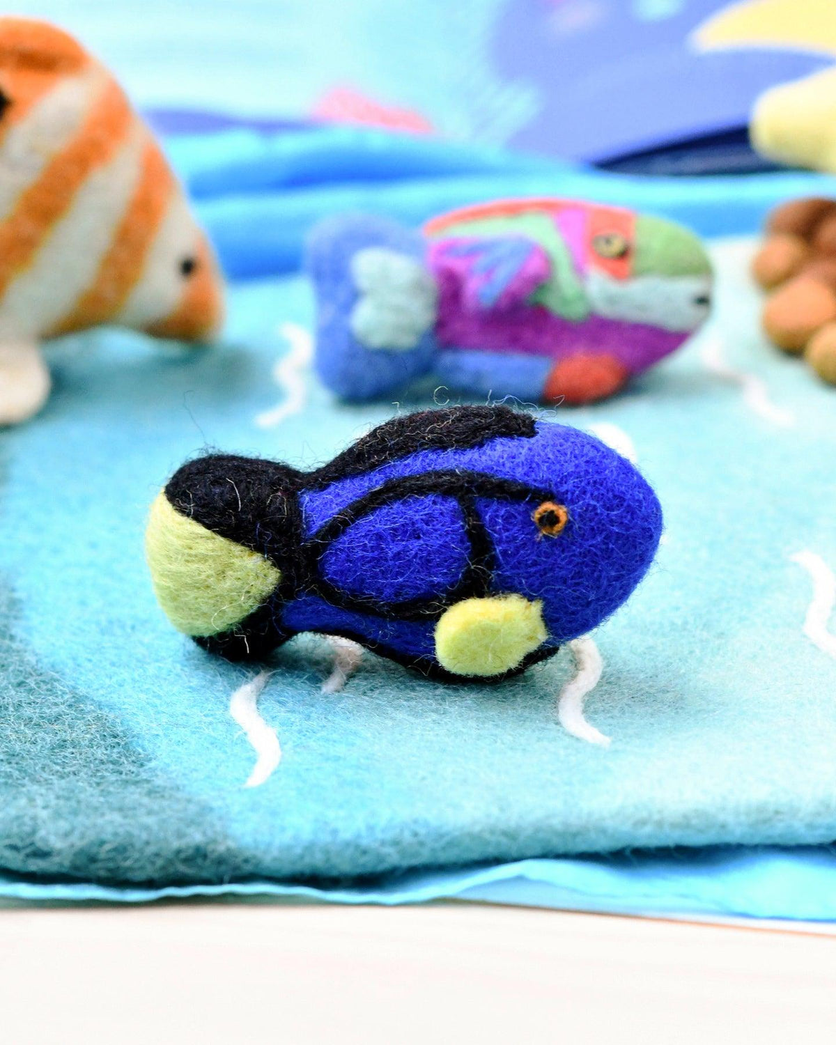 Felt Blue Tang Fish Toy (Coral Reef Fish) – Tara Treasures