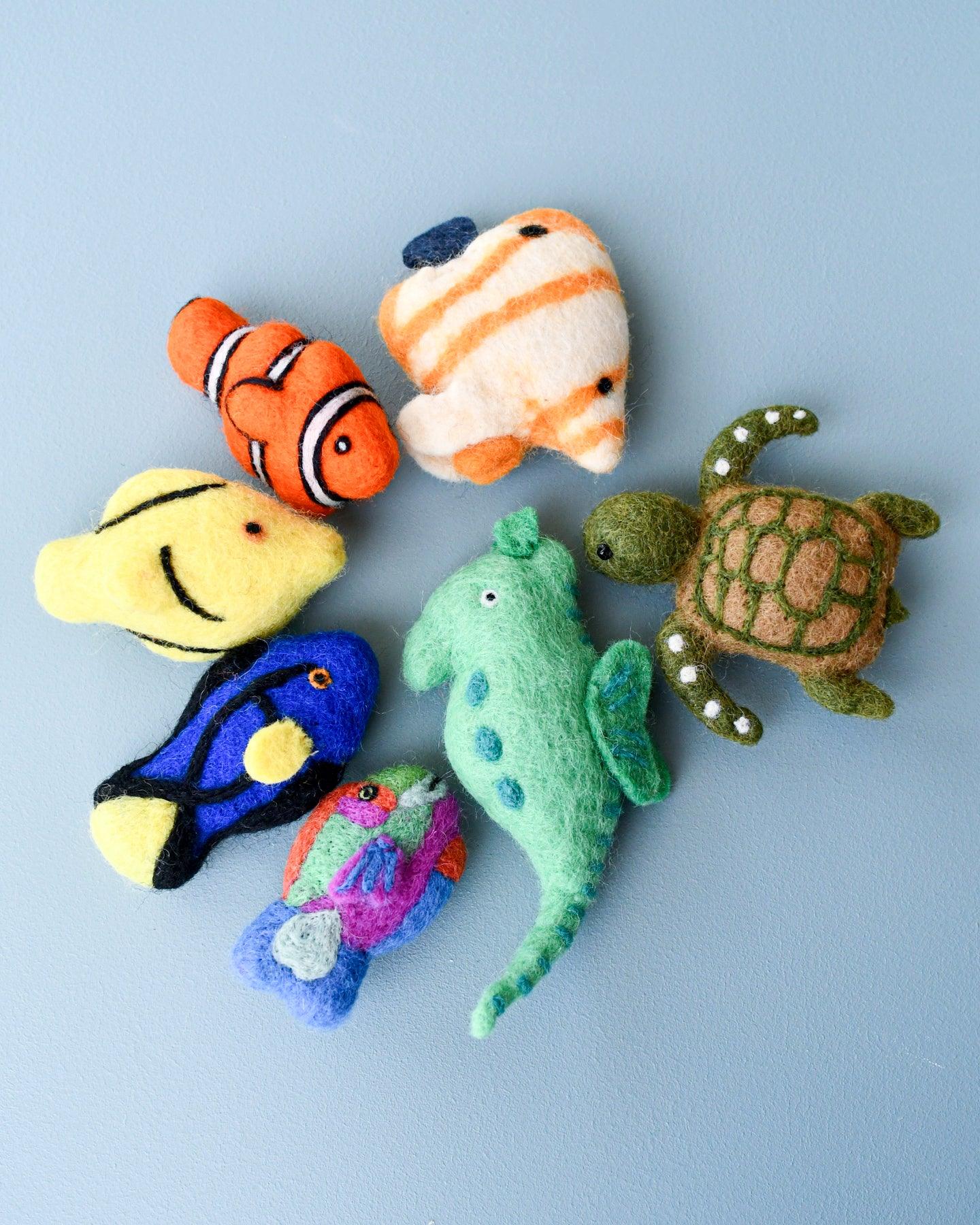 Felt Coral Reef Fish Toys Set | Tara Treasures
