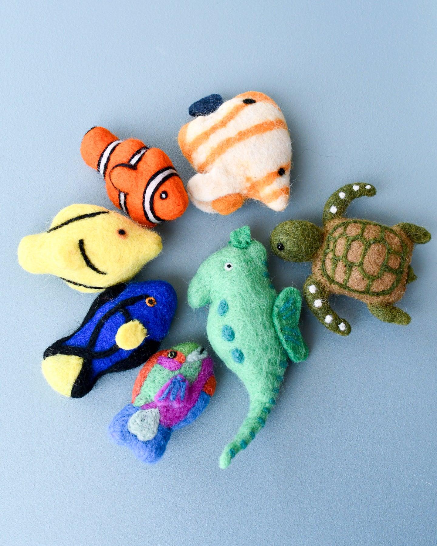 Felt Coral Reef Fish Toys Set | Tara Treasures