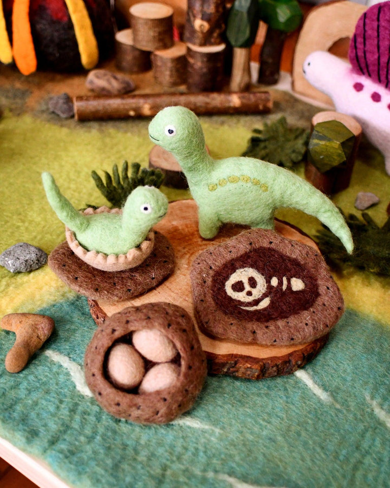 Felt Life Stages of a Dinosaur Brontosaurus – Tara Treasures