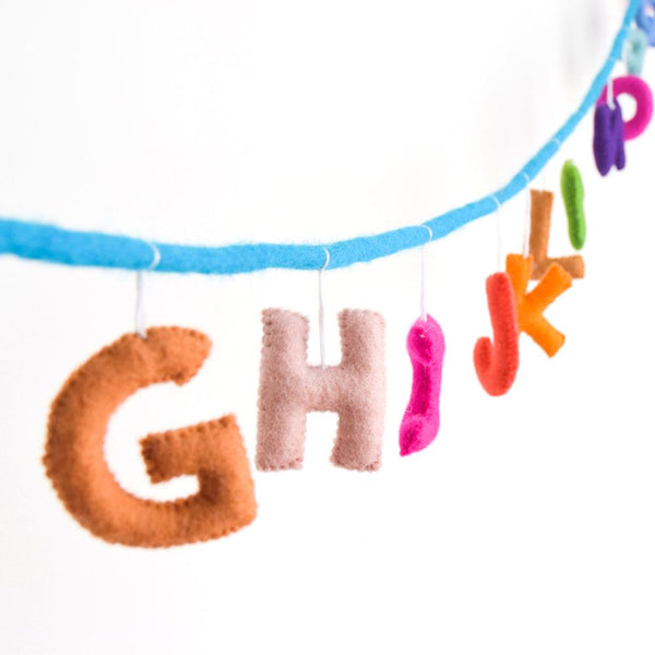 Alphabet Garland A to Z - Colourful | Tara Treasures | Tara Treasures