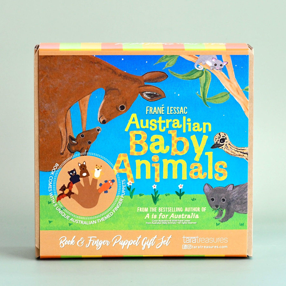 Australian Finger Puppets and Book Set by Frané Lessac | Tara Treasures