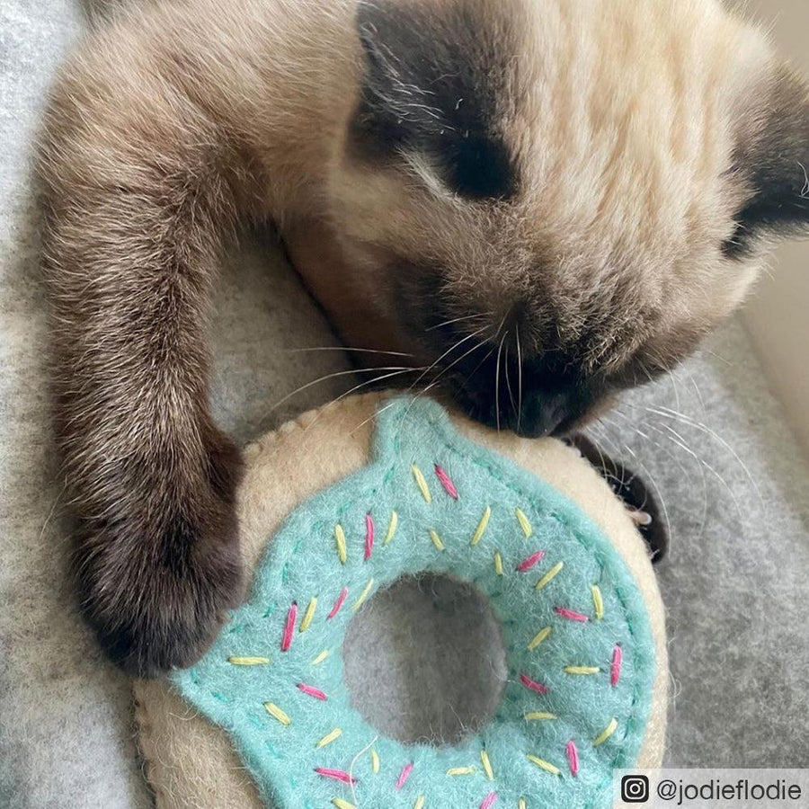 Catnip Donut Toy for Cats | Tara Treasures