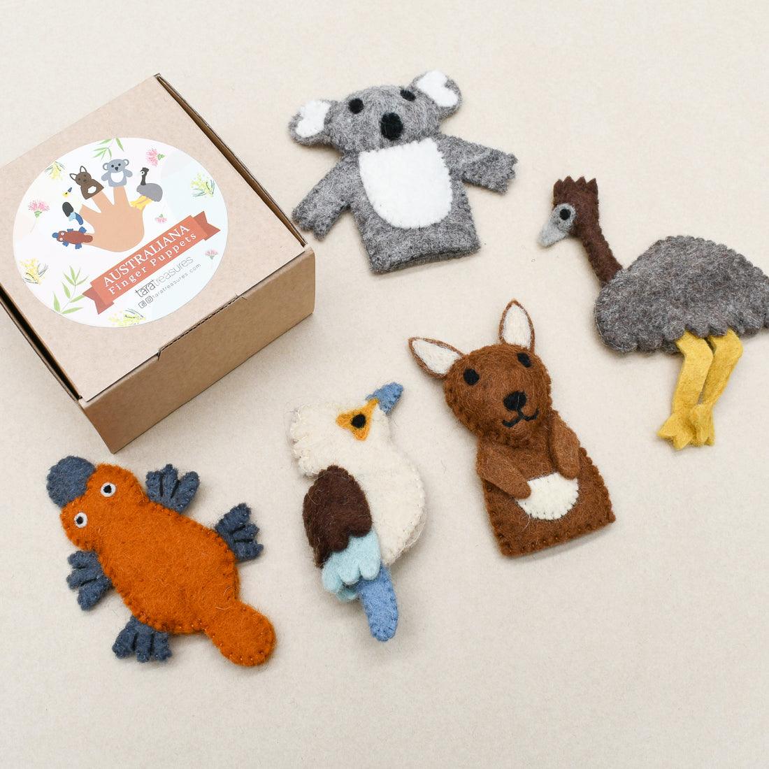 Australian Animals A - Finger Puppet Set – Tara Treasures