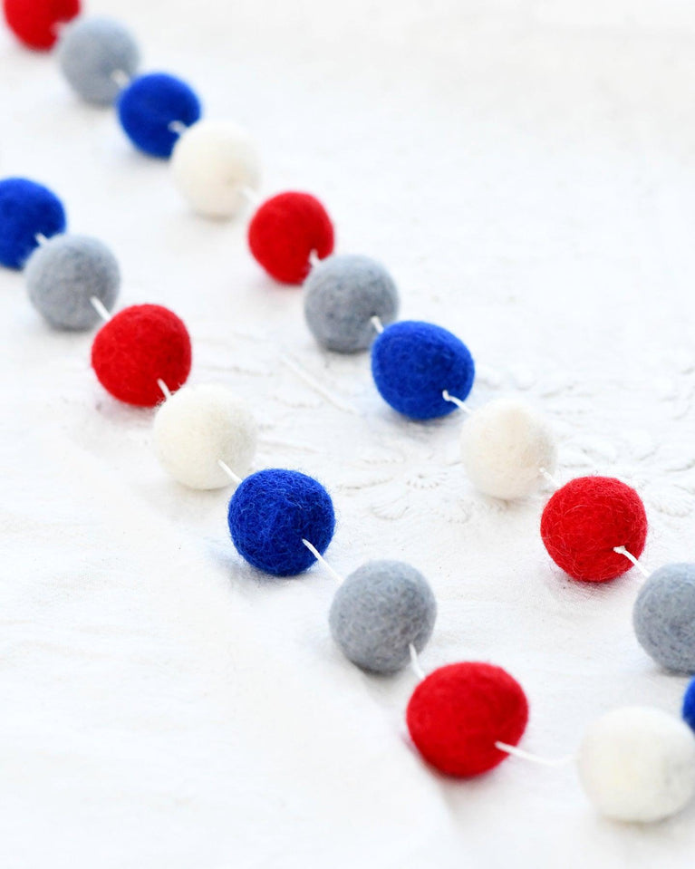 Buy Handmade Felt Garlands in Various Shapes & Colours | Tara Treasures