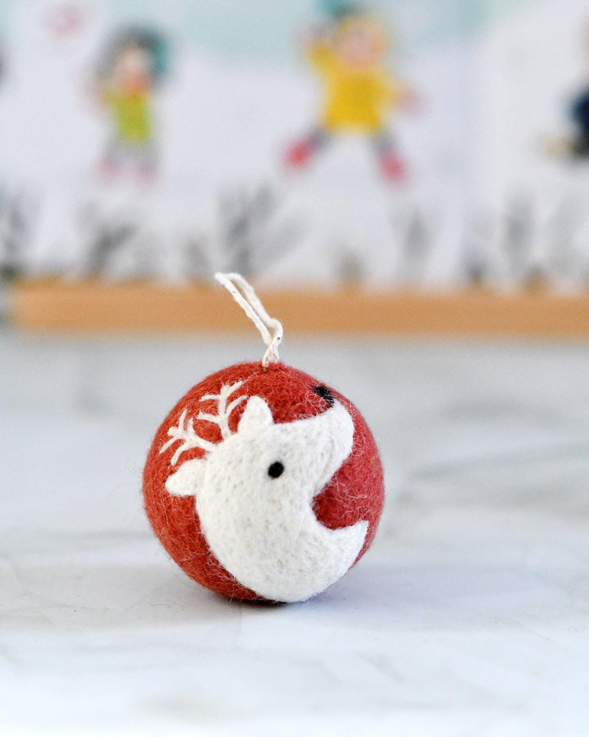 Felt Christmas Bauble Ornament - Reindeer – Tara Treasures