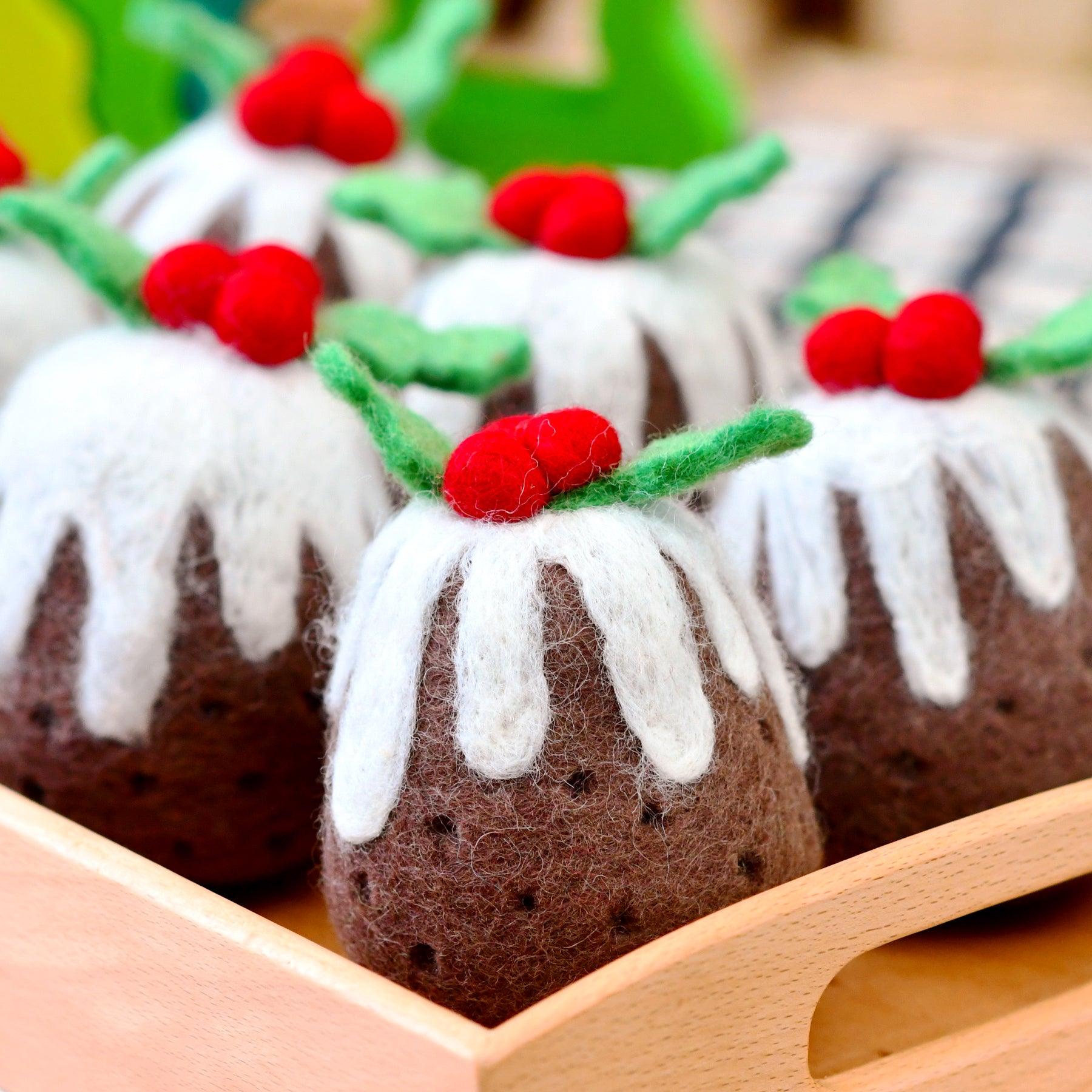 Felt Christmas Pudding (Tall) - Tara Treasures