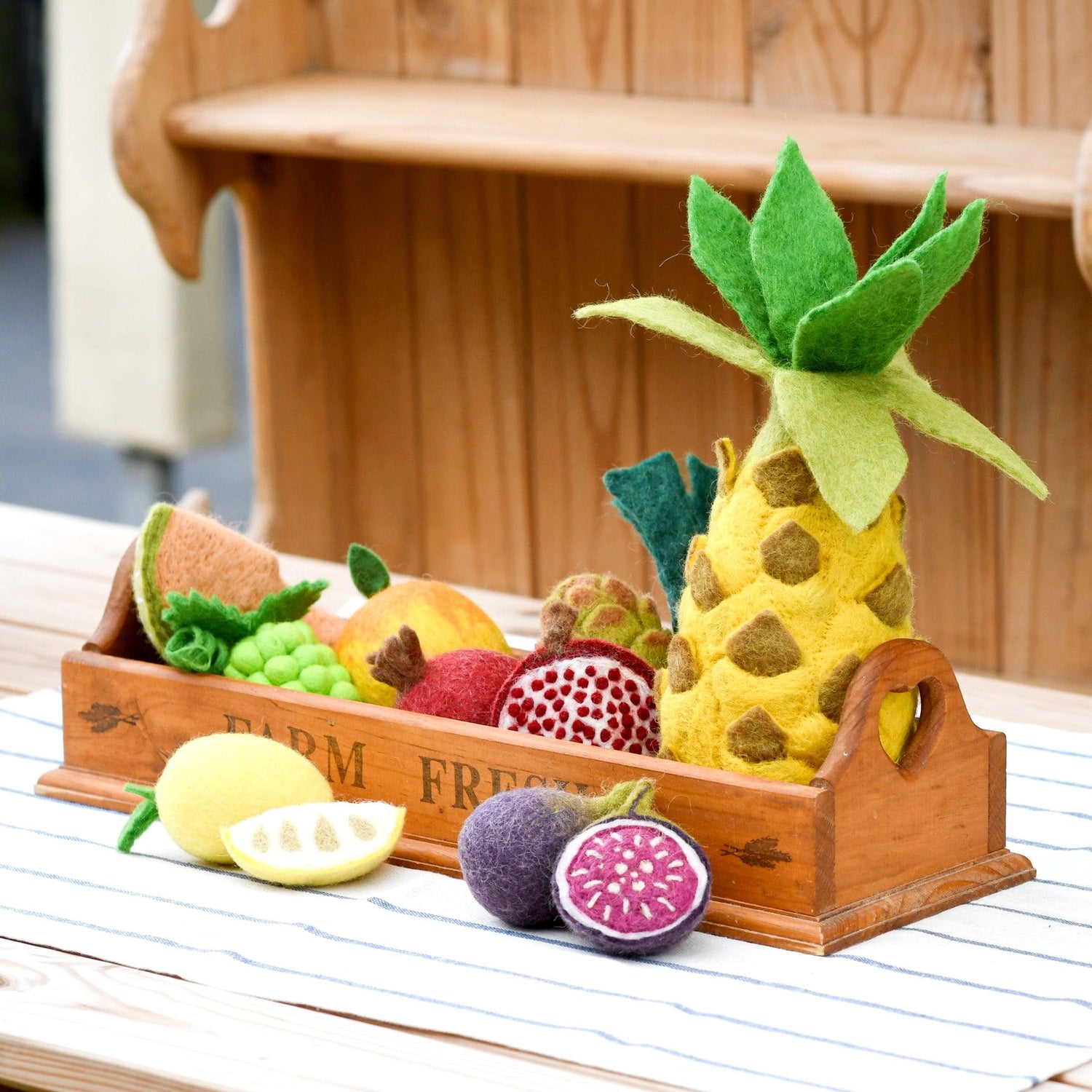 Felt Vegetables and Fruits Set D - 12 pieces | Tara Treasures | Tara ...