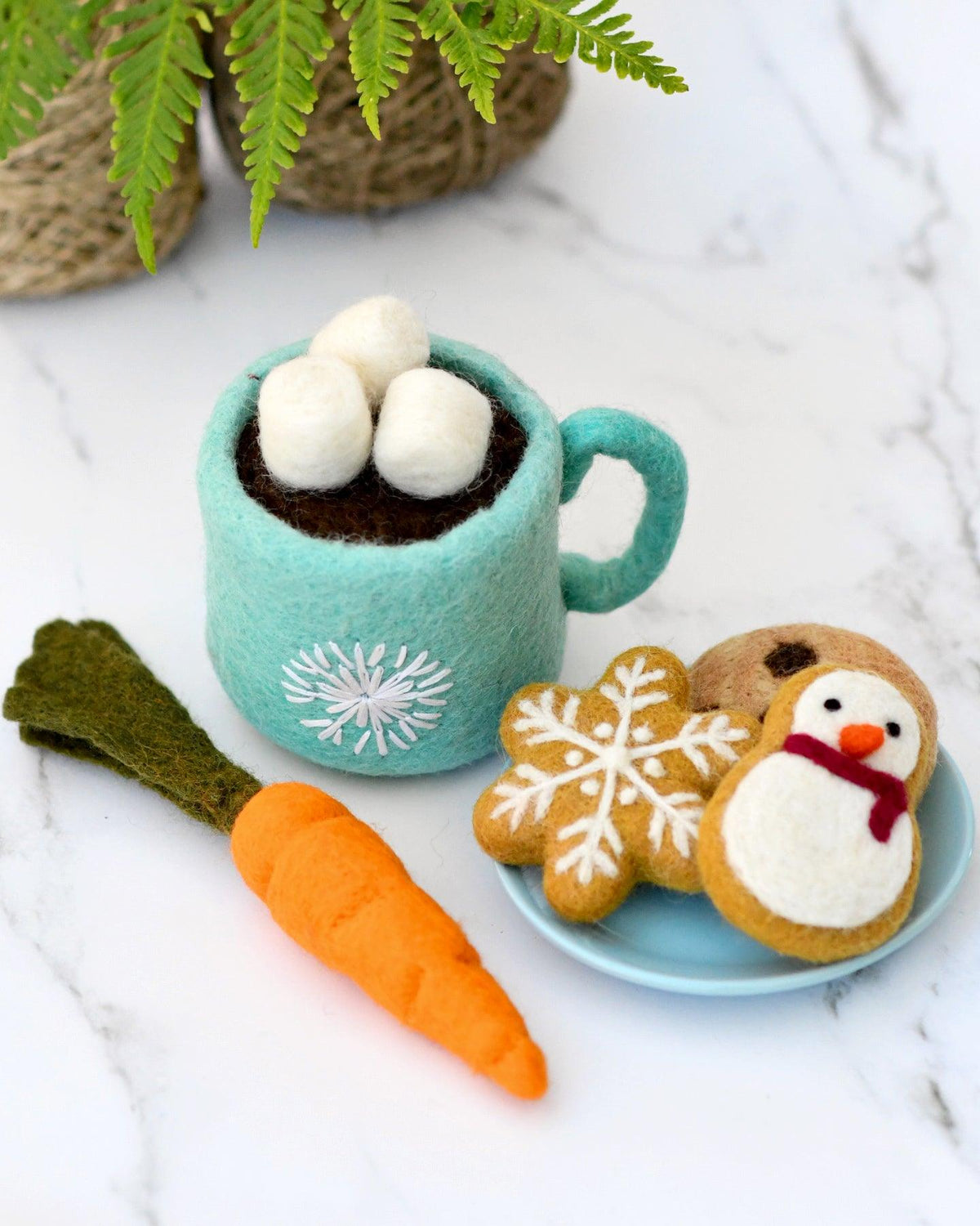 Santa's Snacks with Blue Hot Chocolate Cup – Tara Treasures