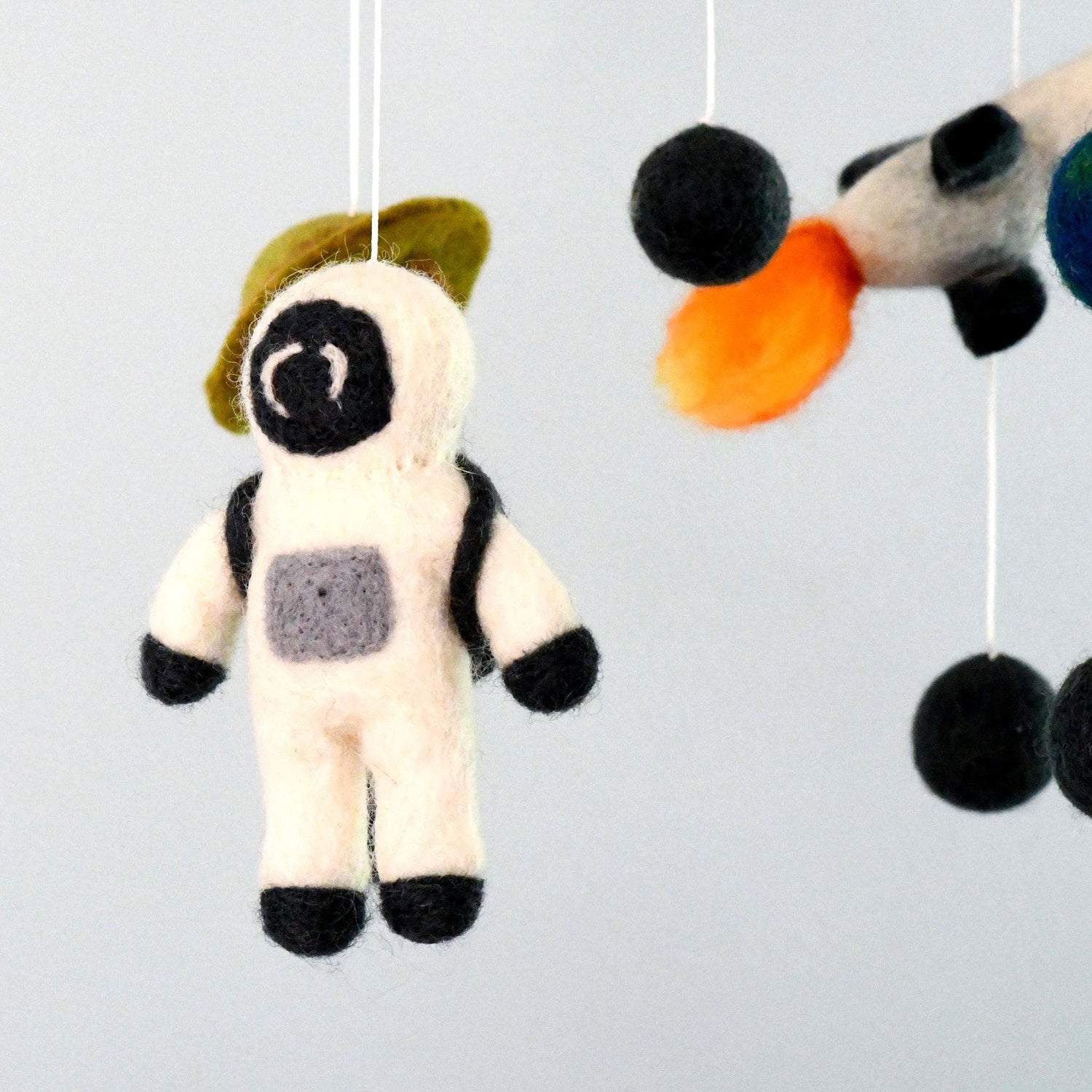 Baby Cot Mobile - Outer Space, Rocket and Astronaut | Tara Treasures