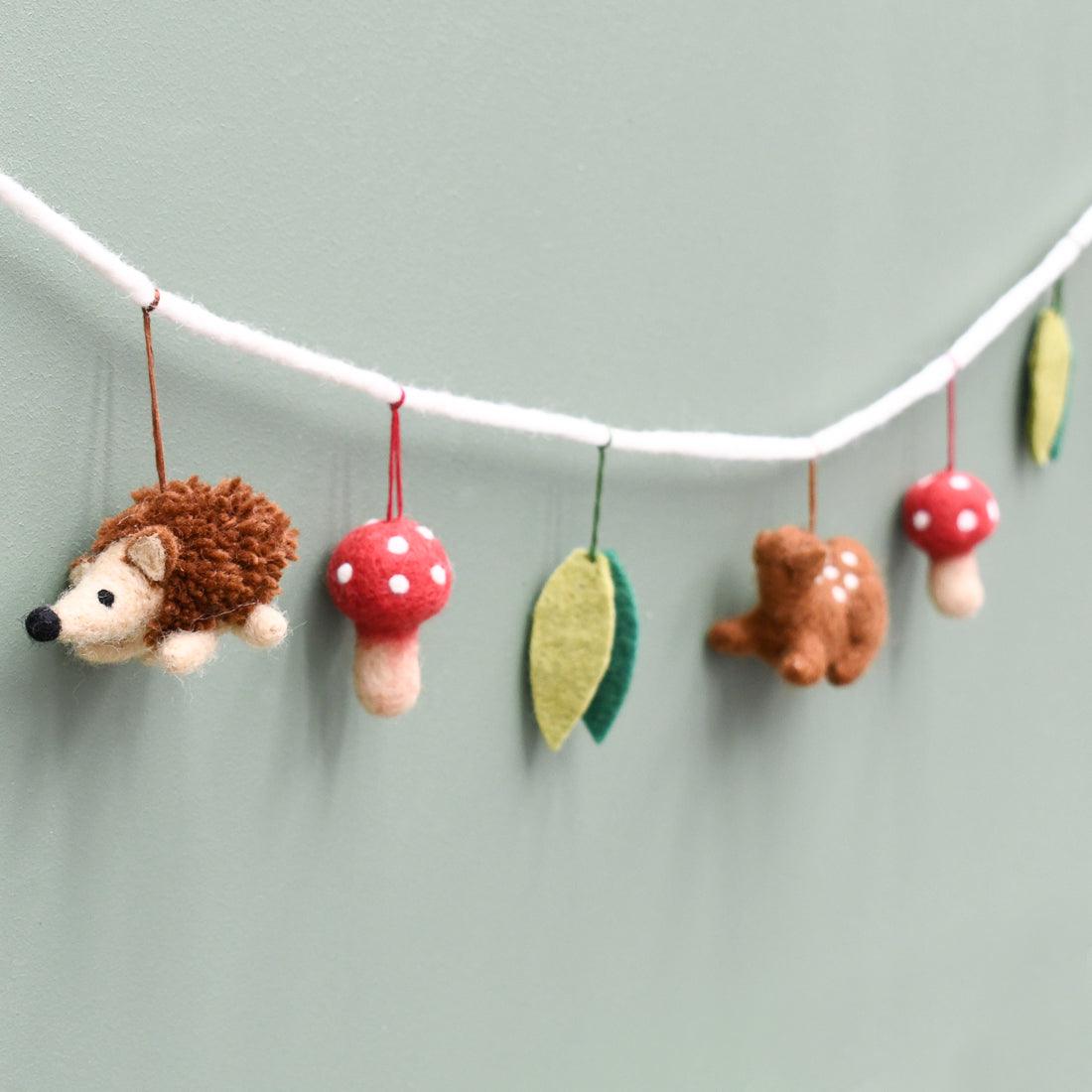 Woodland Animals Felt Garland – Tara Treasures