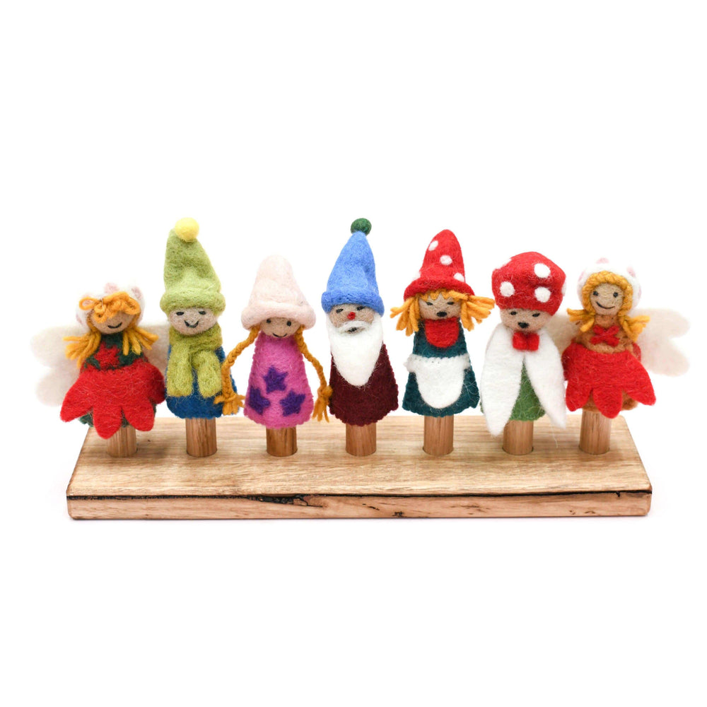 Finger Puppet Stand (7 rods) Made in Australia | Tara Treasures