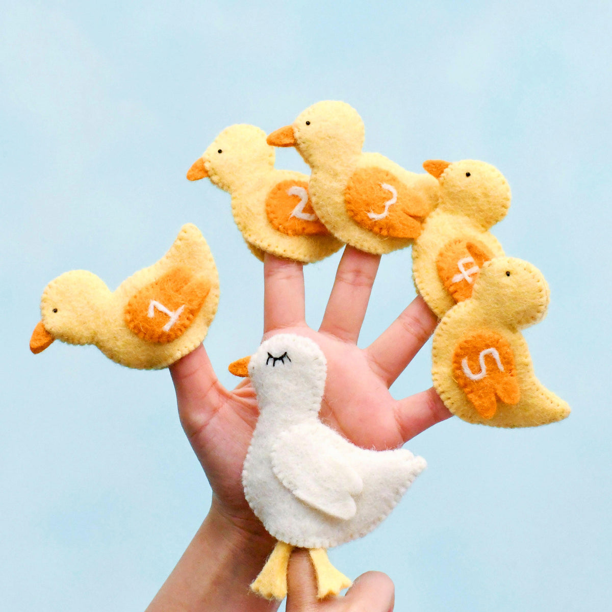 Five Little Ducks, Finger Puppet Set | Tara Treasures | Tara Treasures