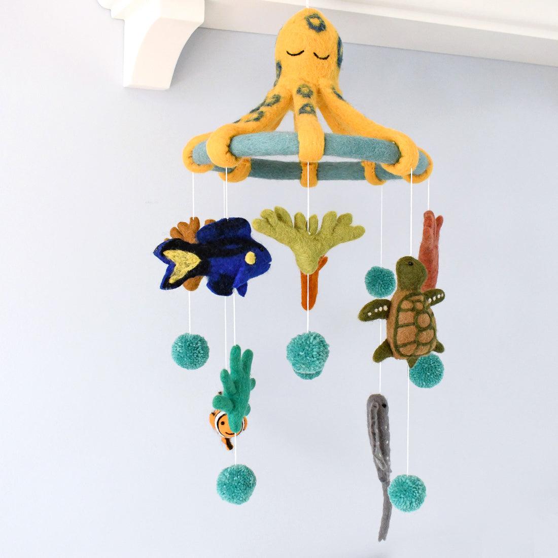 Coral Reef Sea Baby Nursery Cot (Crib) Mobile – Tara Treasures