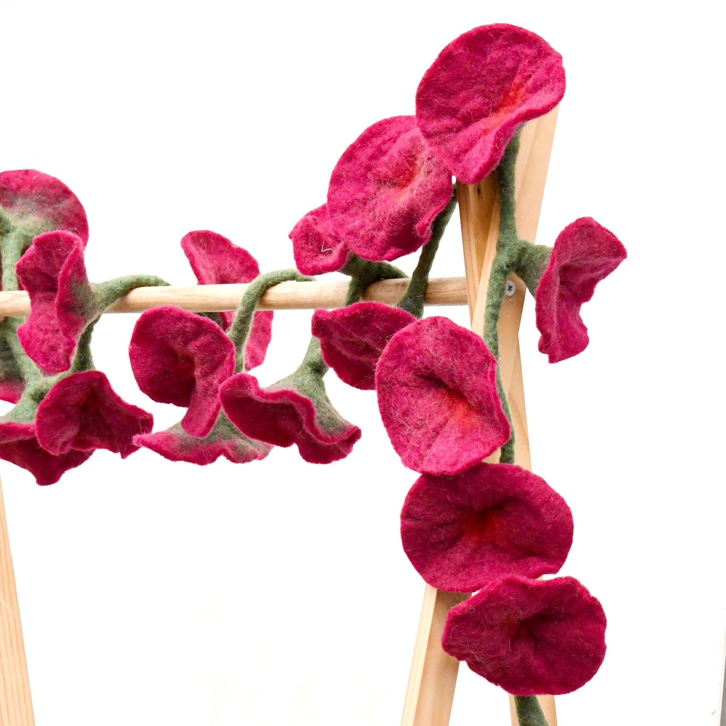 Flower Garland - Maroon | Tara Treasures | Tara Treasures