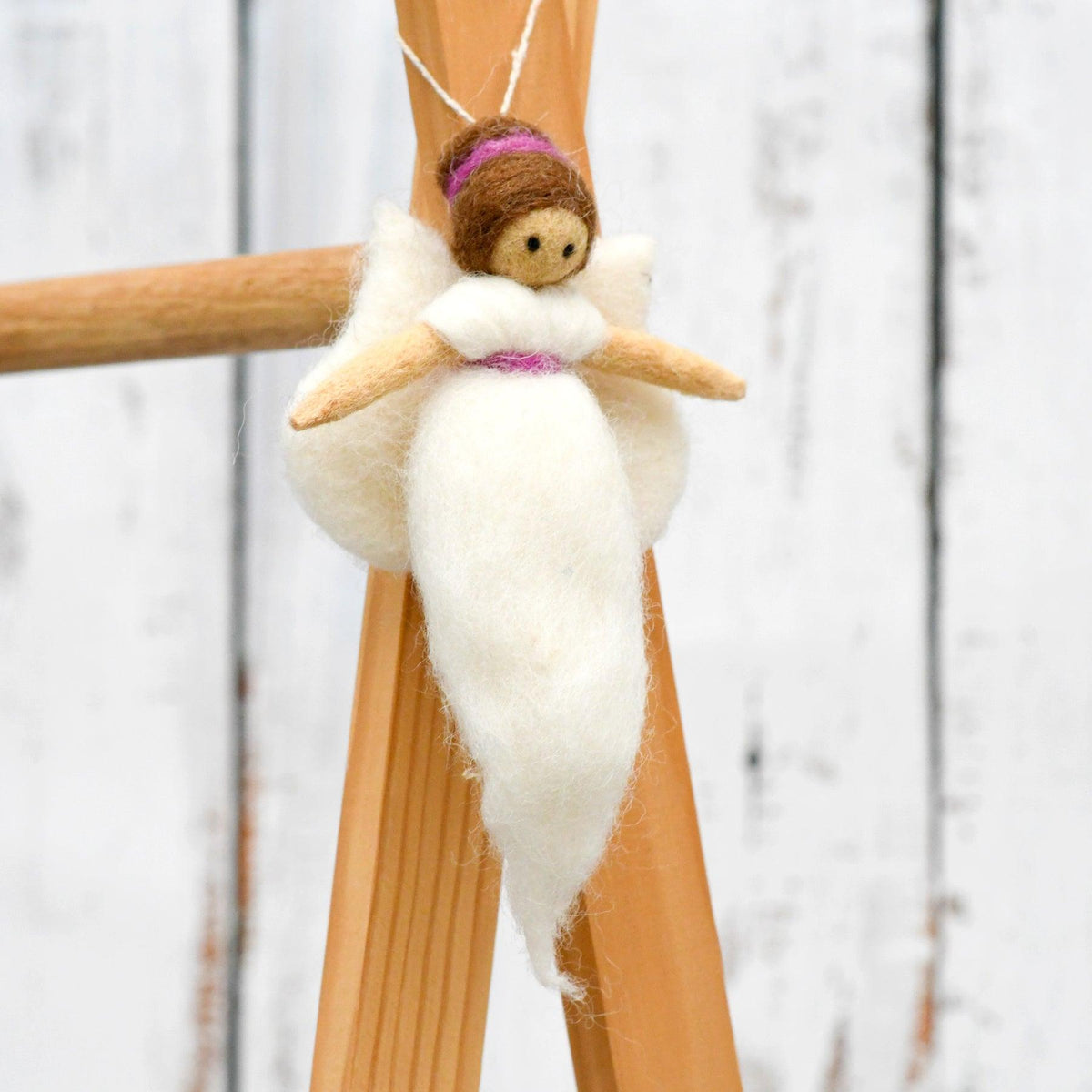 Needle Felted Fairy - White Dress | Tara Treasures