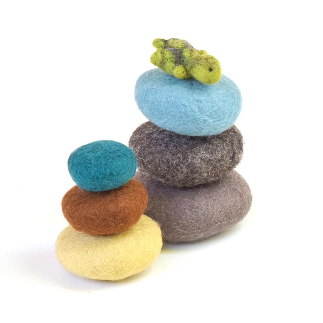 Felt Sensory Stacking Stones - Beach | Tara Treasures