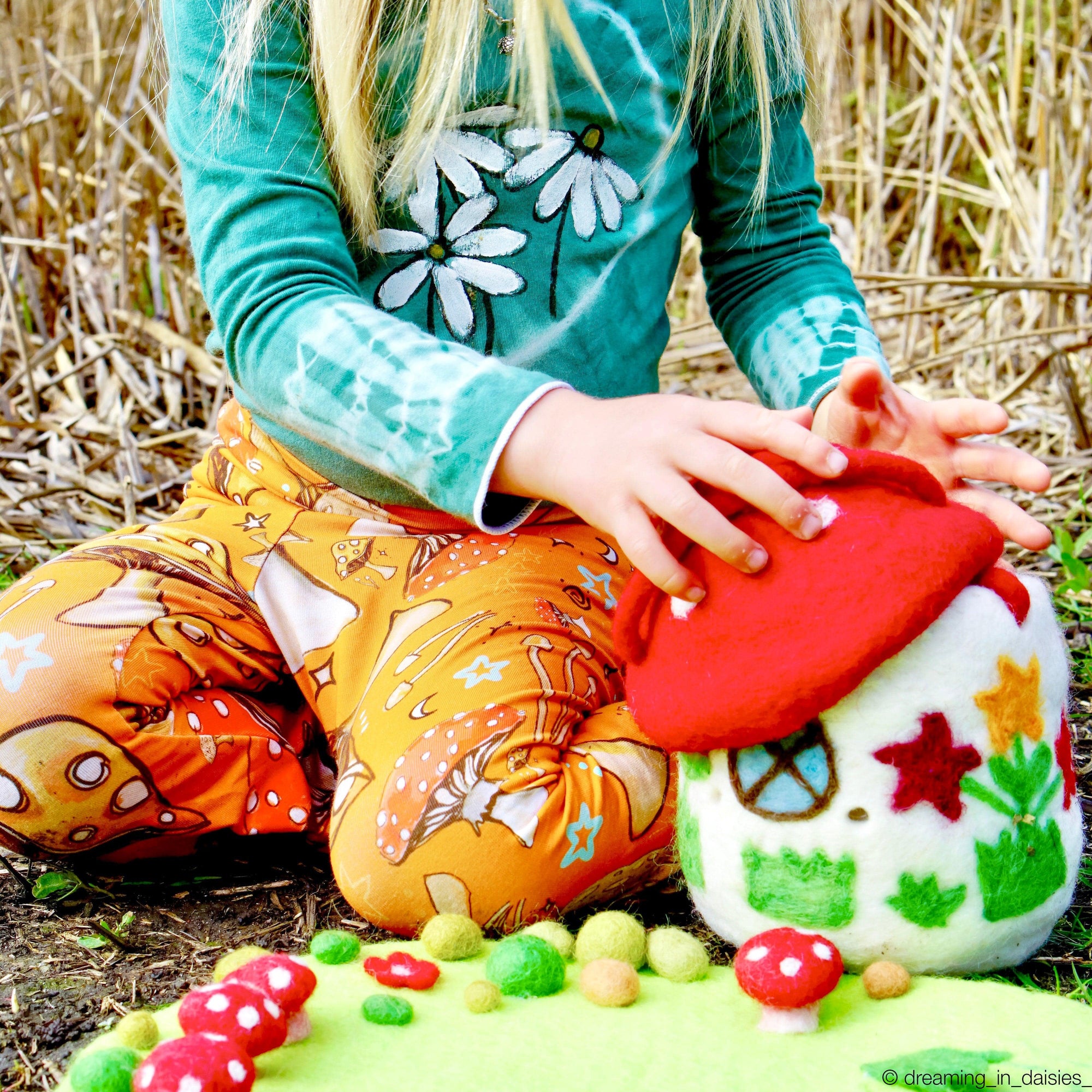 Felt Mushroom Toadstool Bag | Tara Treasures